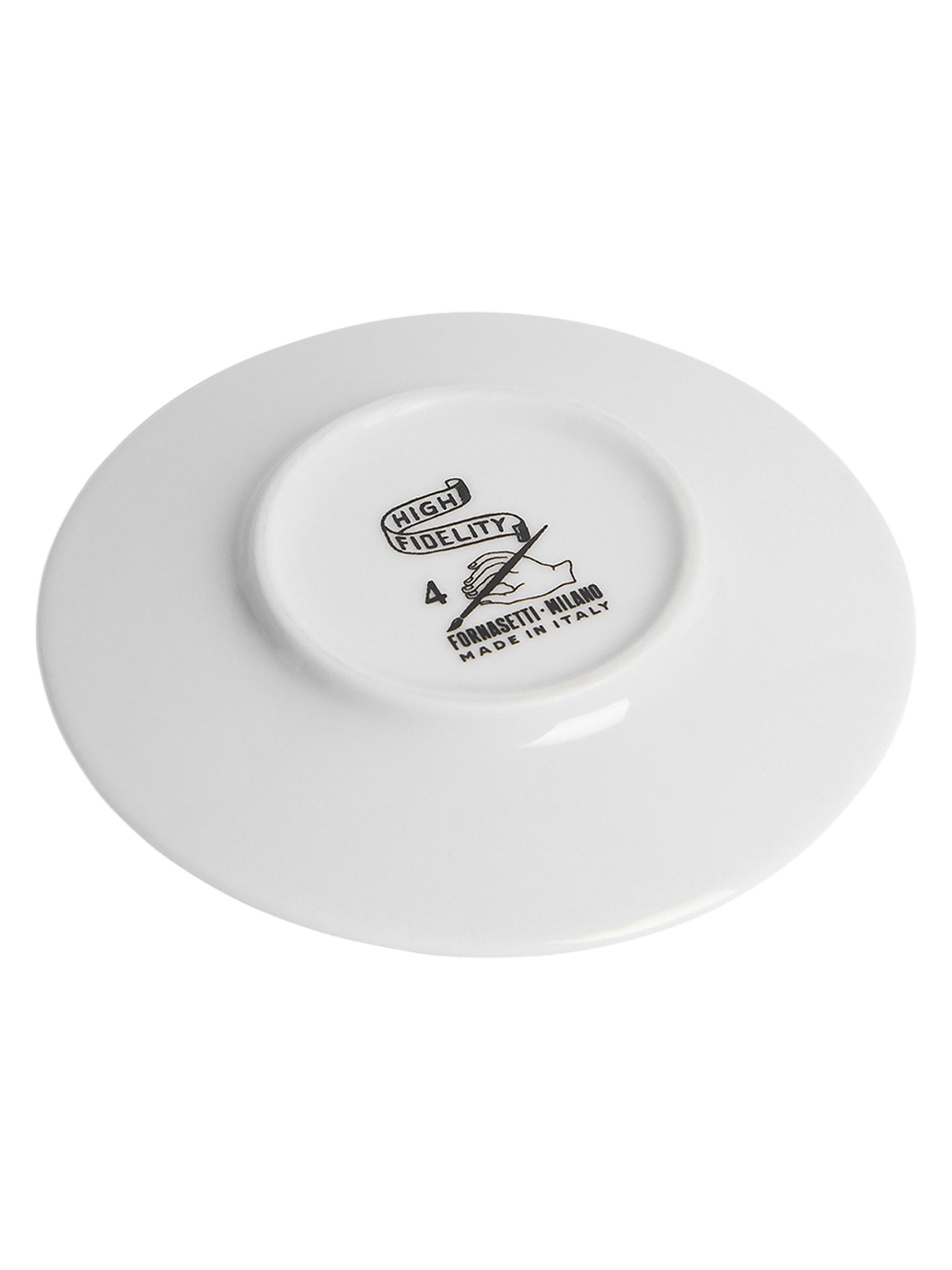 Fornasetti High Fidelity Checkered Coffee Mug & Saucer | Saks Fifth Avenue