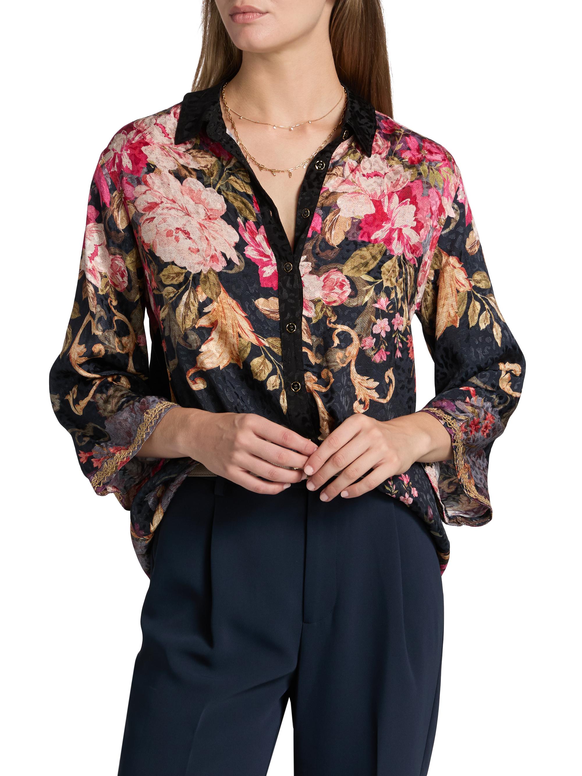 Johnny Was Cherie Floral Print Shirt Saks Fifth Avenue