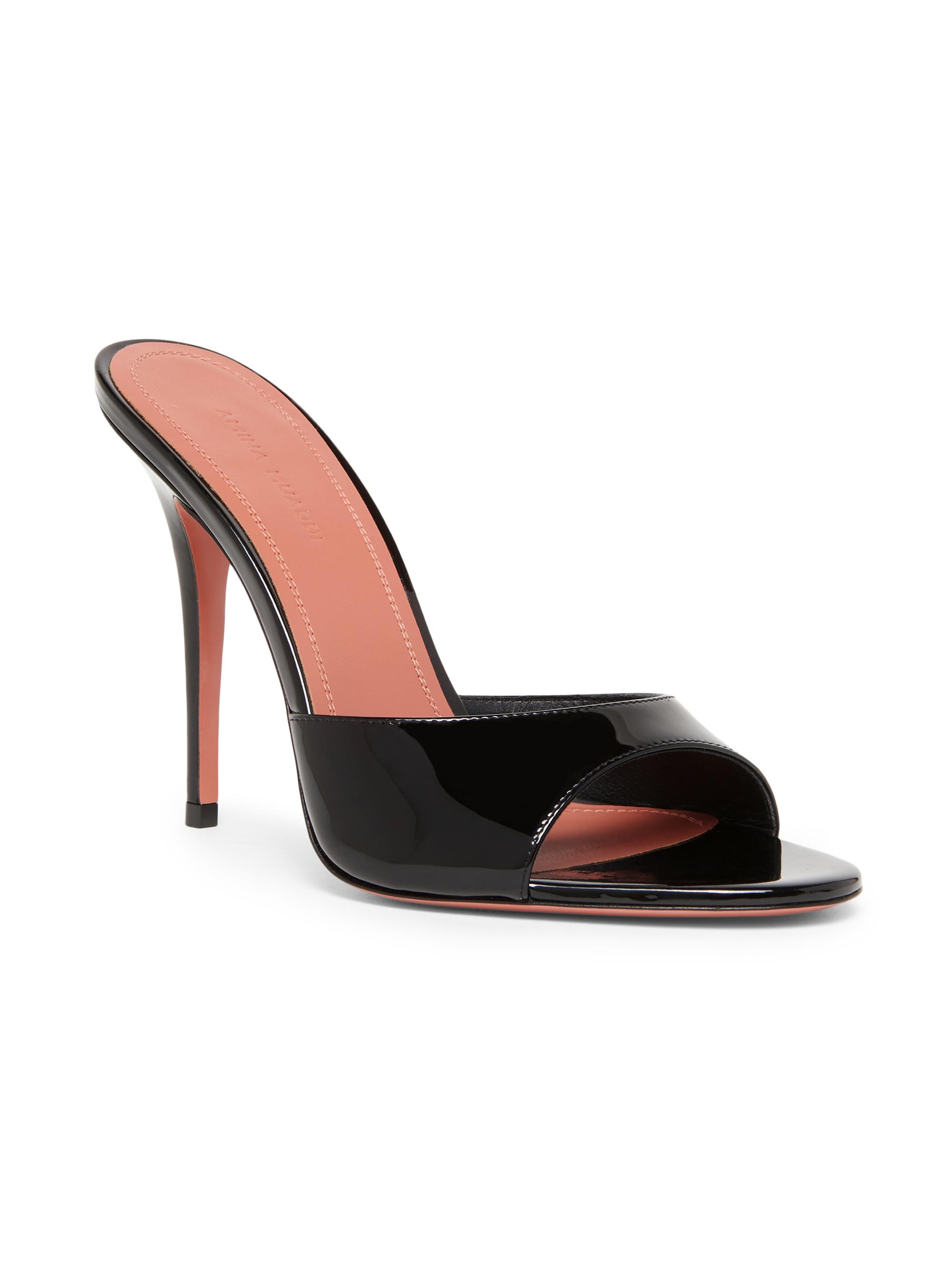 Amina Muaddi Elodie Patent Leather Mules | Saks Fifth Avenue