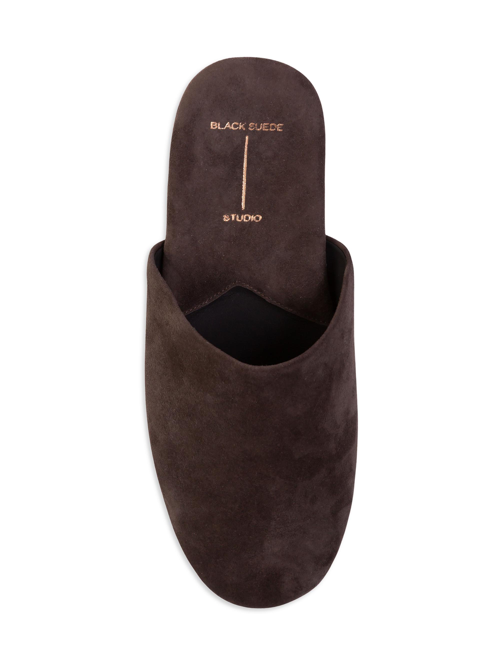 Black Suede Studio Shiloh Suede Mules | Saks Fifth Avenue