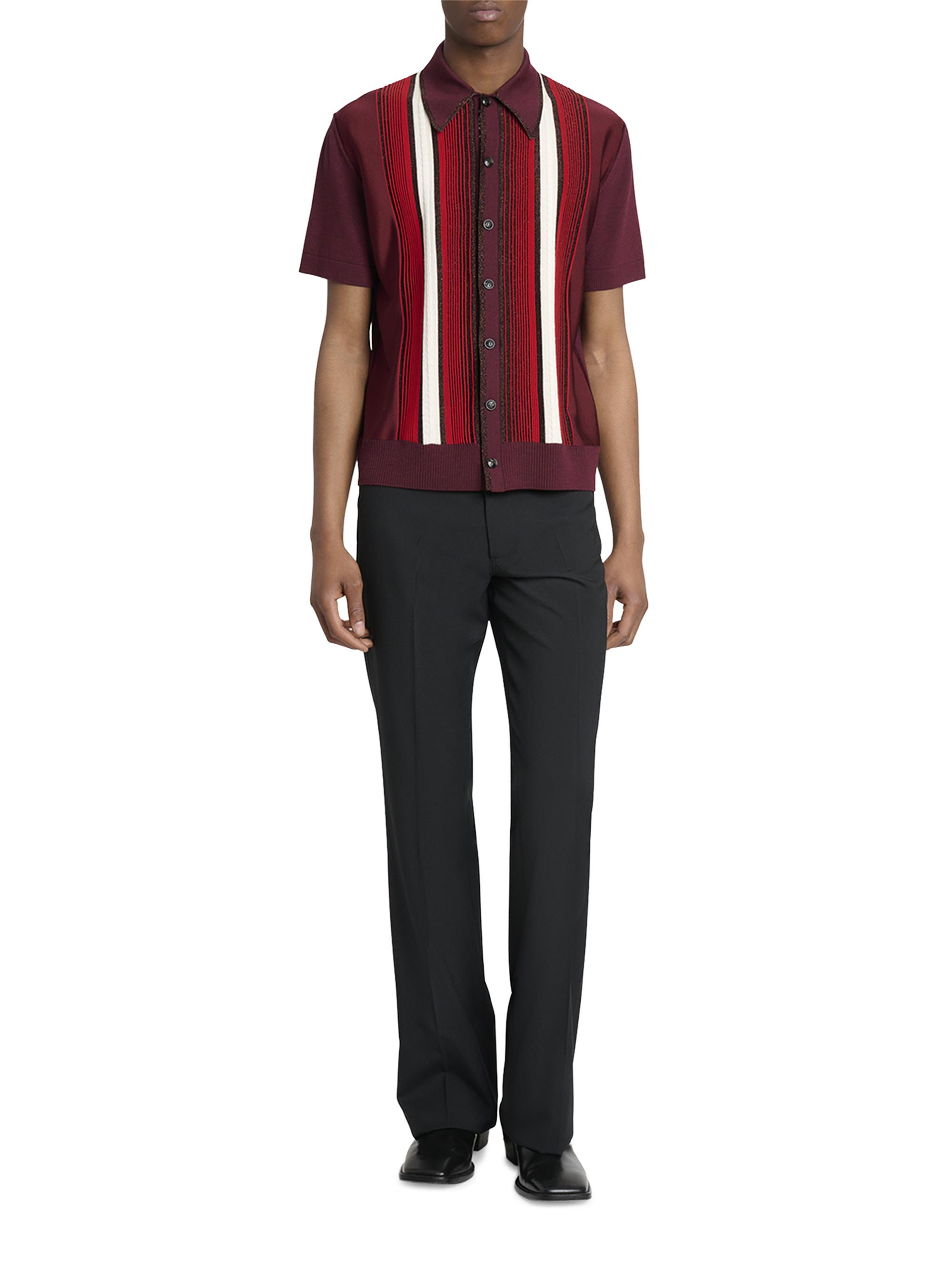 Amiri Metallic Stripe Knit Shirt | Saks Fifth Avenue