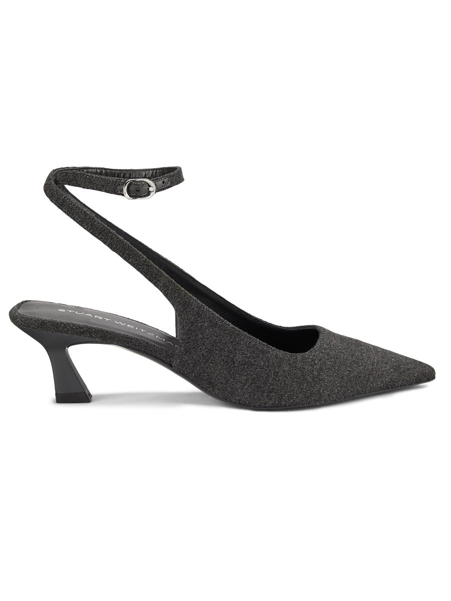 Stuart Weitzman Vinnie 50MM Flannel Pumps | Saks Fifth Avenue