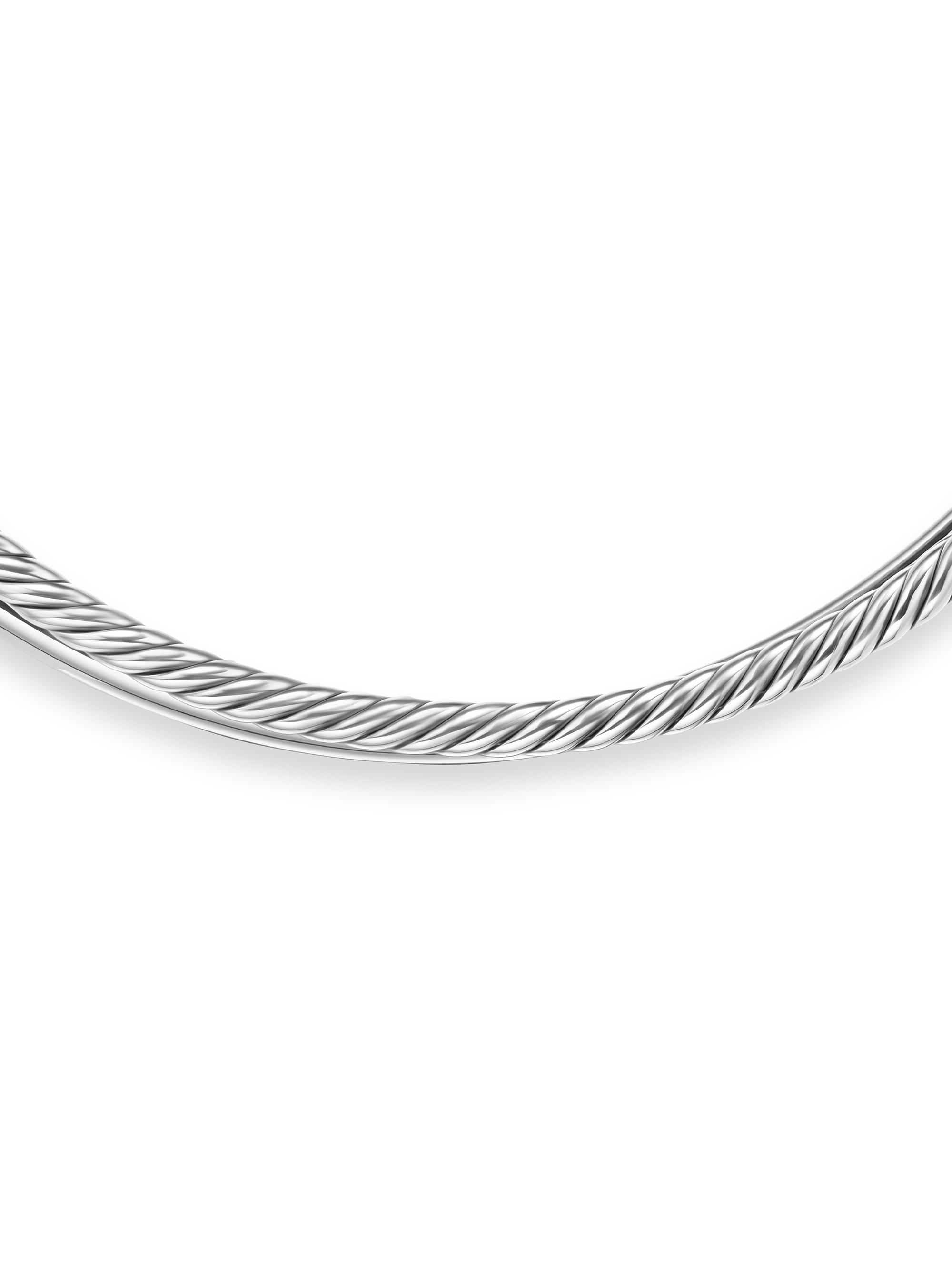 David Yurman Bold Crossover Collar Necklace in Sterling Silver, 10MM ...