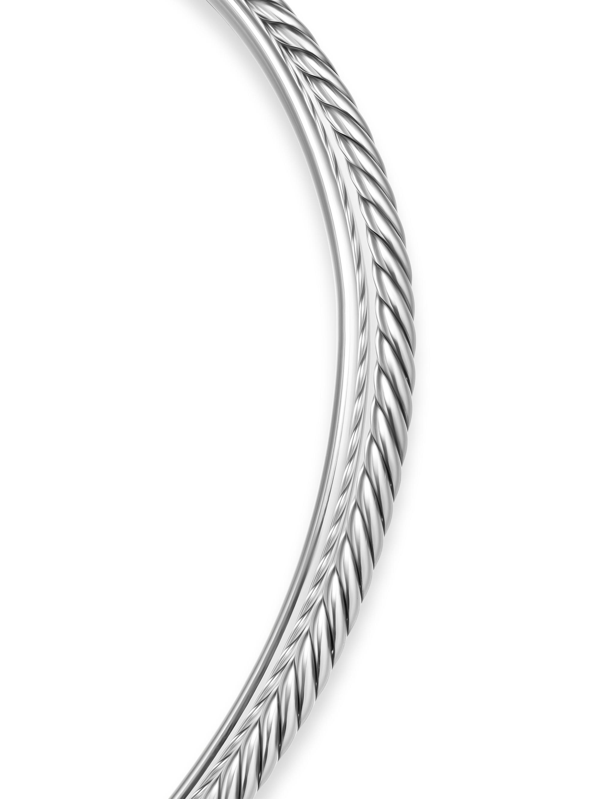 David Yurman Bold Crossover Collar Necklace in Sterling Silver, 10MM ...