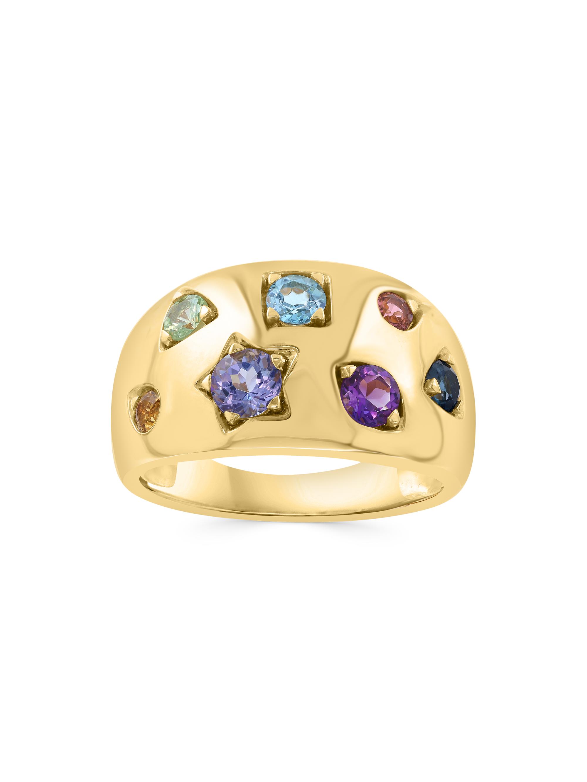 Saks Fifth Avenue Collection 14K Yellow Gold & Multi-Gemstone Ring ...