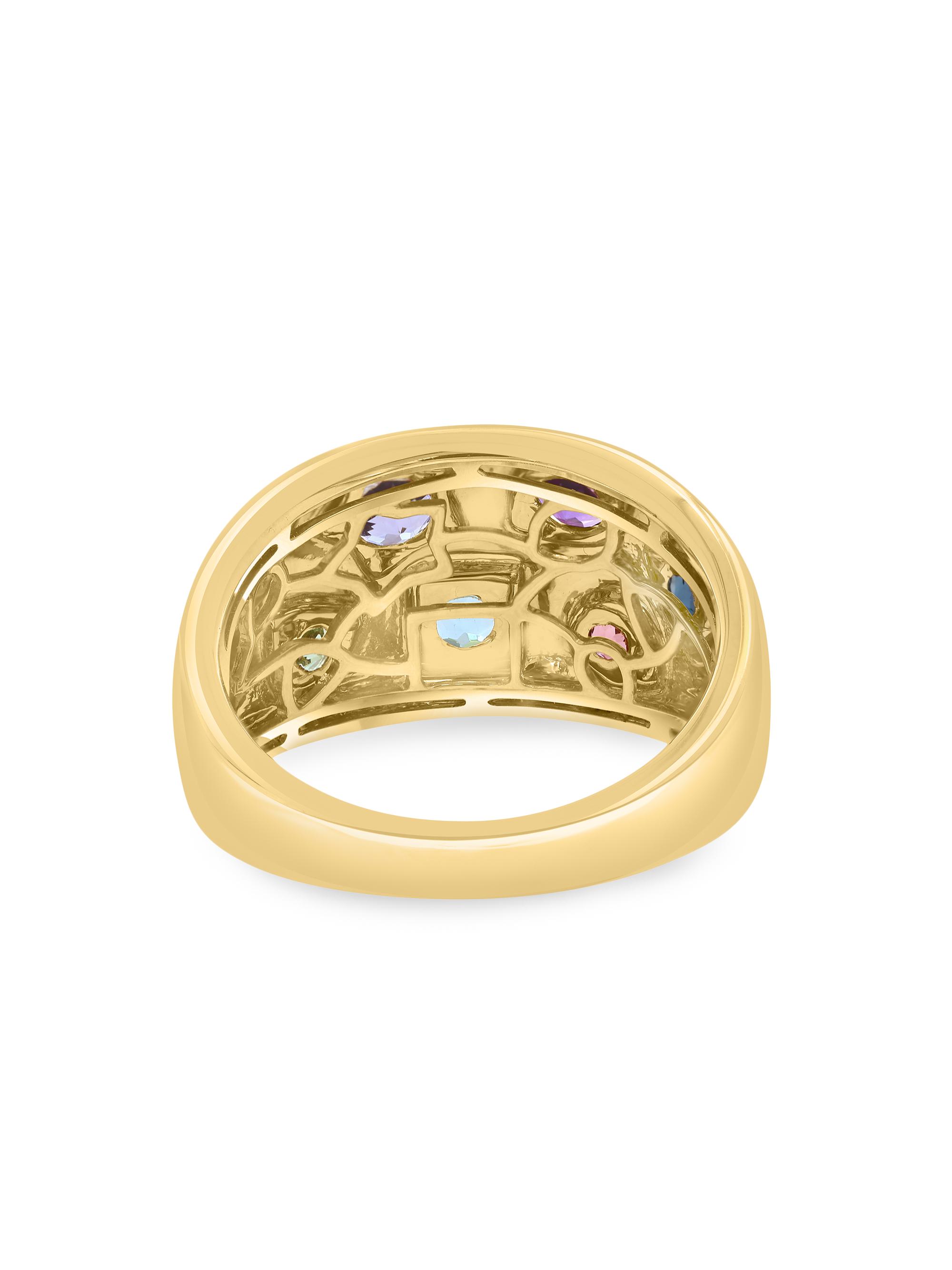 Saks Fifth Avenue Collection 14K Yellow Gold & Multi-Gemstone Ring ...