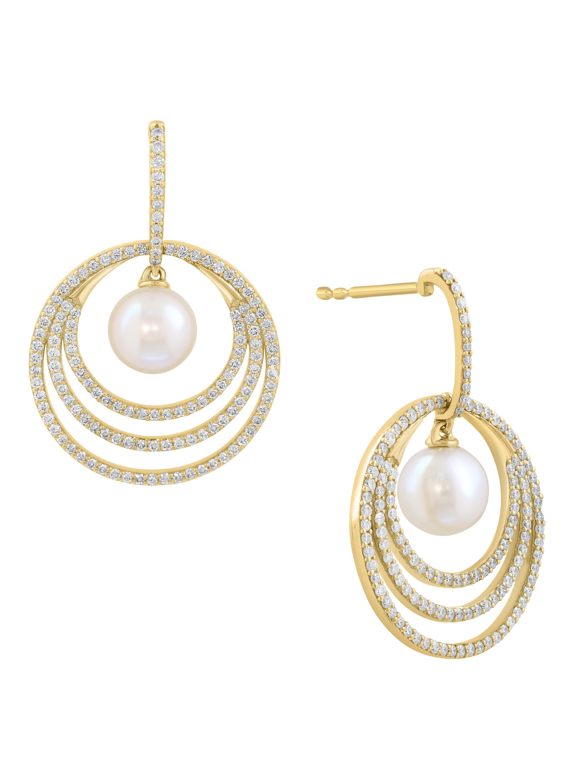 Saks Fifth Avenue Collection 14K Yellow Gold, Freshwater Pearl & 1.00 ...