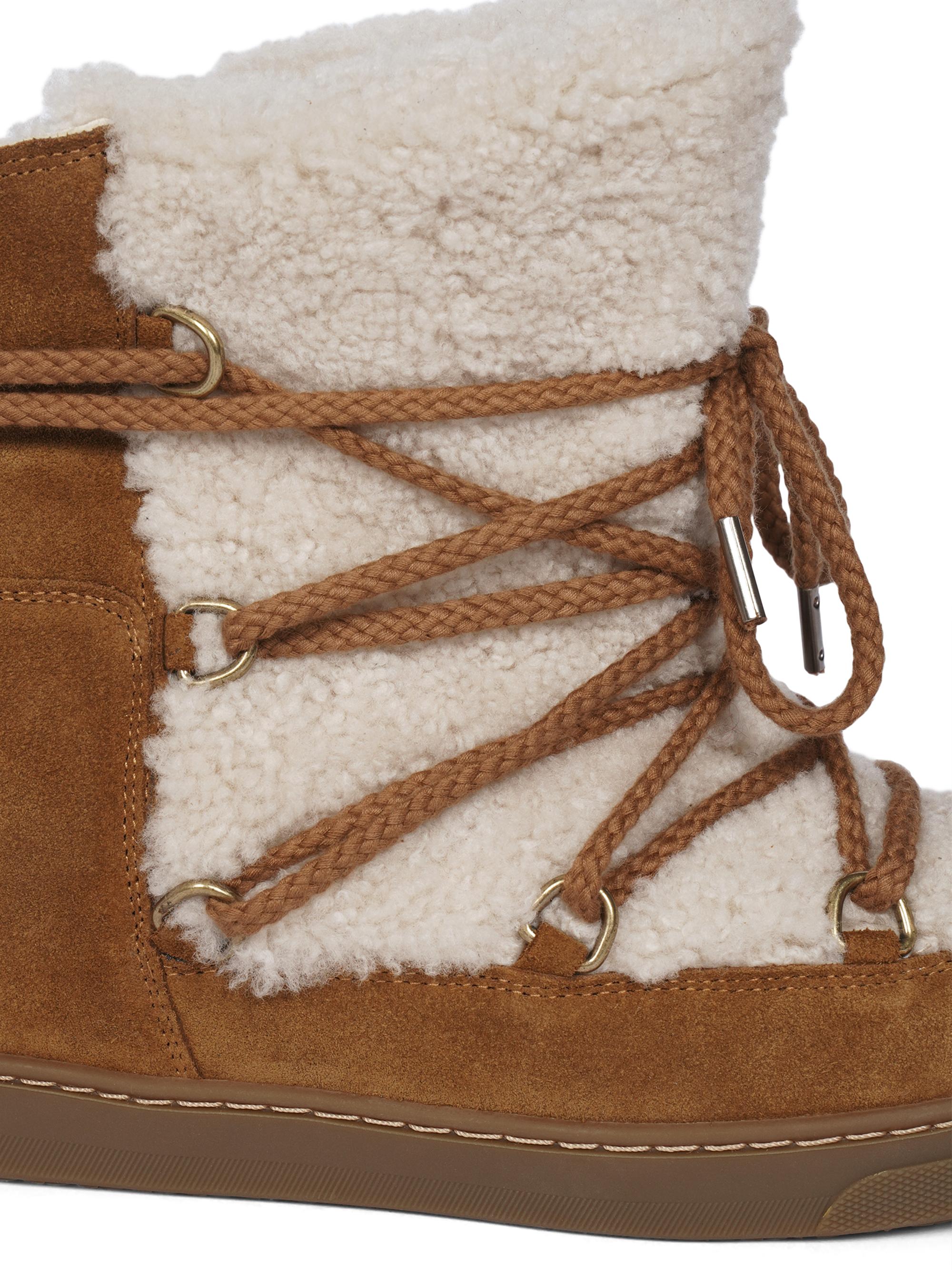 Isabel Marant Nowles 40MM Shearling & Leather Ankle Boots | Saks Fifth ...