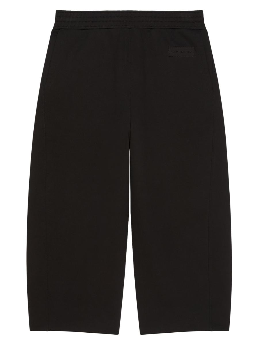 Givenchy Cropped Jogger Pants in Fleece with Patch | Saks Fifth Avenue
