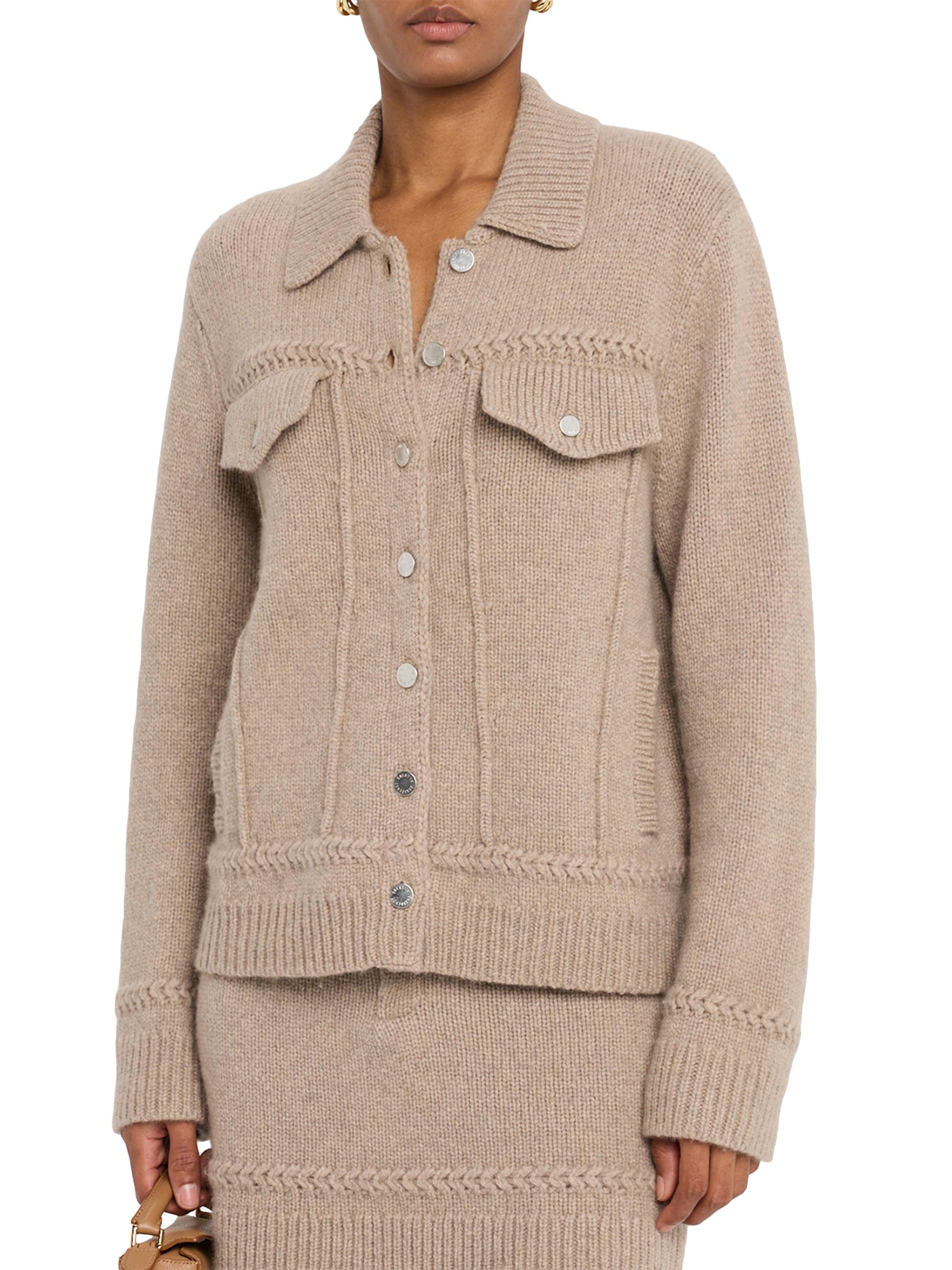 Guest in Residence Jean Cashmere & Wool Knit Jacket | Saks Fifth Avenue