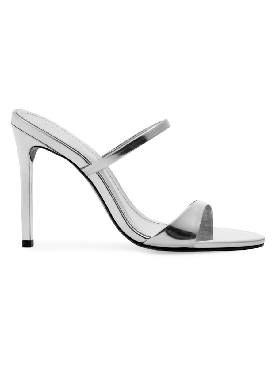 Schutz Jessica 100MM Metallic Sandals | Saks Fifth Avenue
