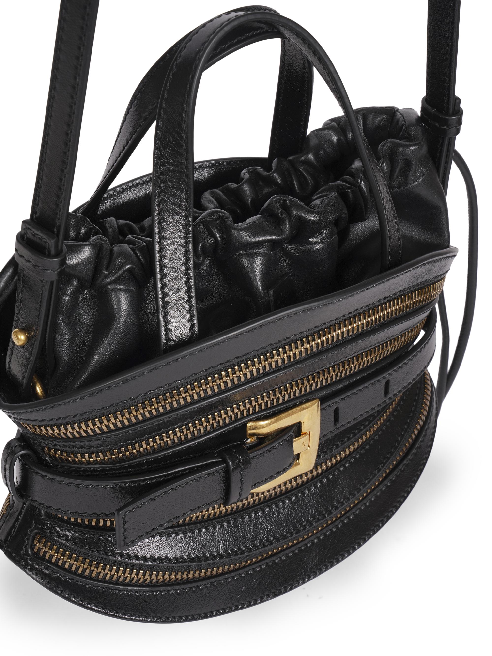 Balmain Mini Shuffle Leather Top Handle Bag | Saks Fifth Avenue