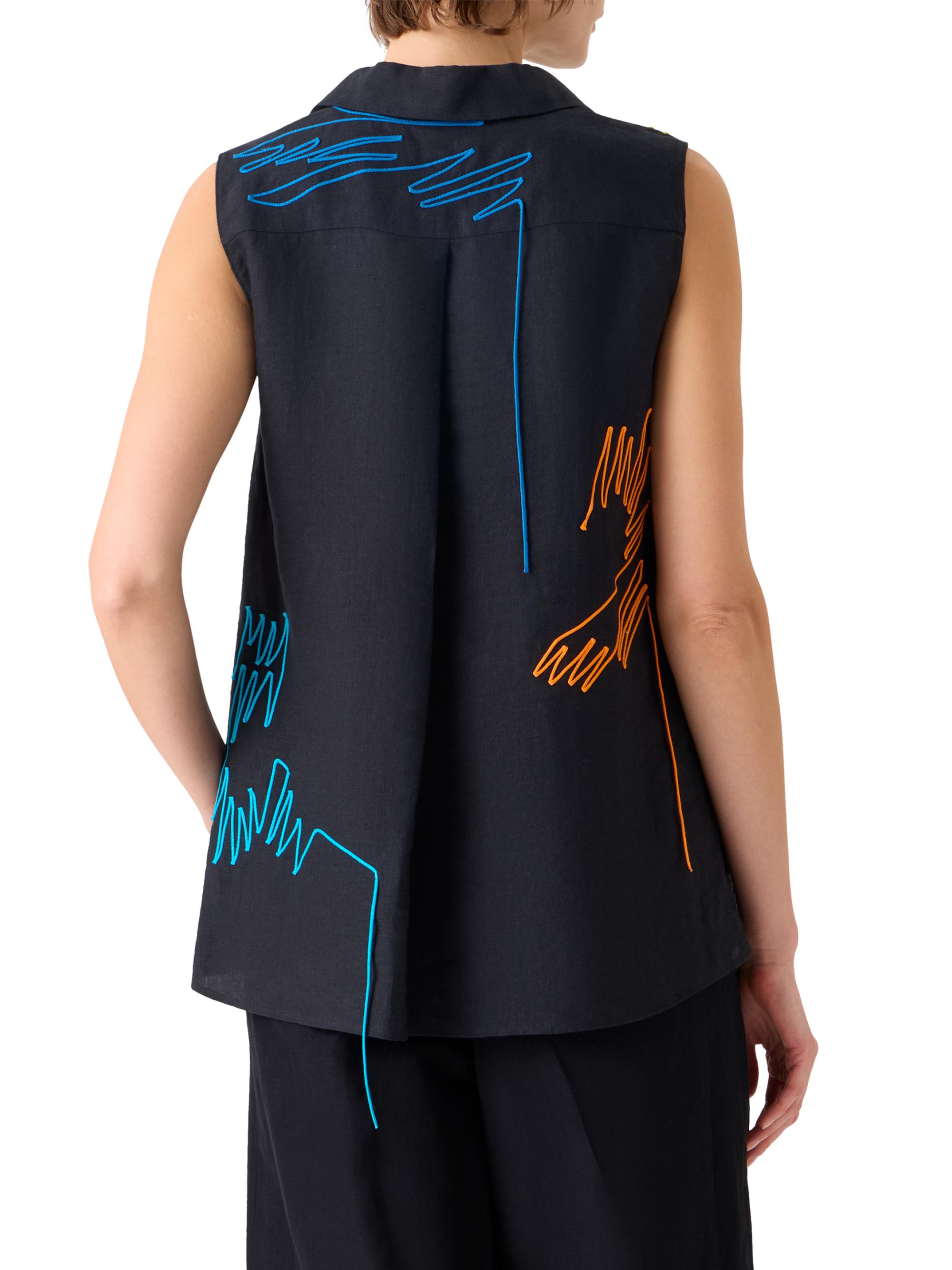 Akris punto Scribble A-Line Tunic Blouse | Saks Fifth Avenue