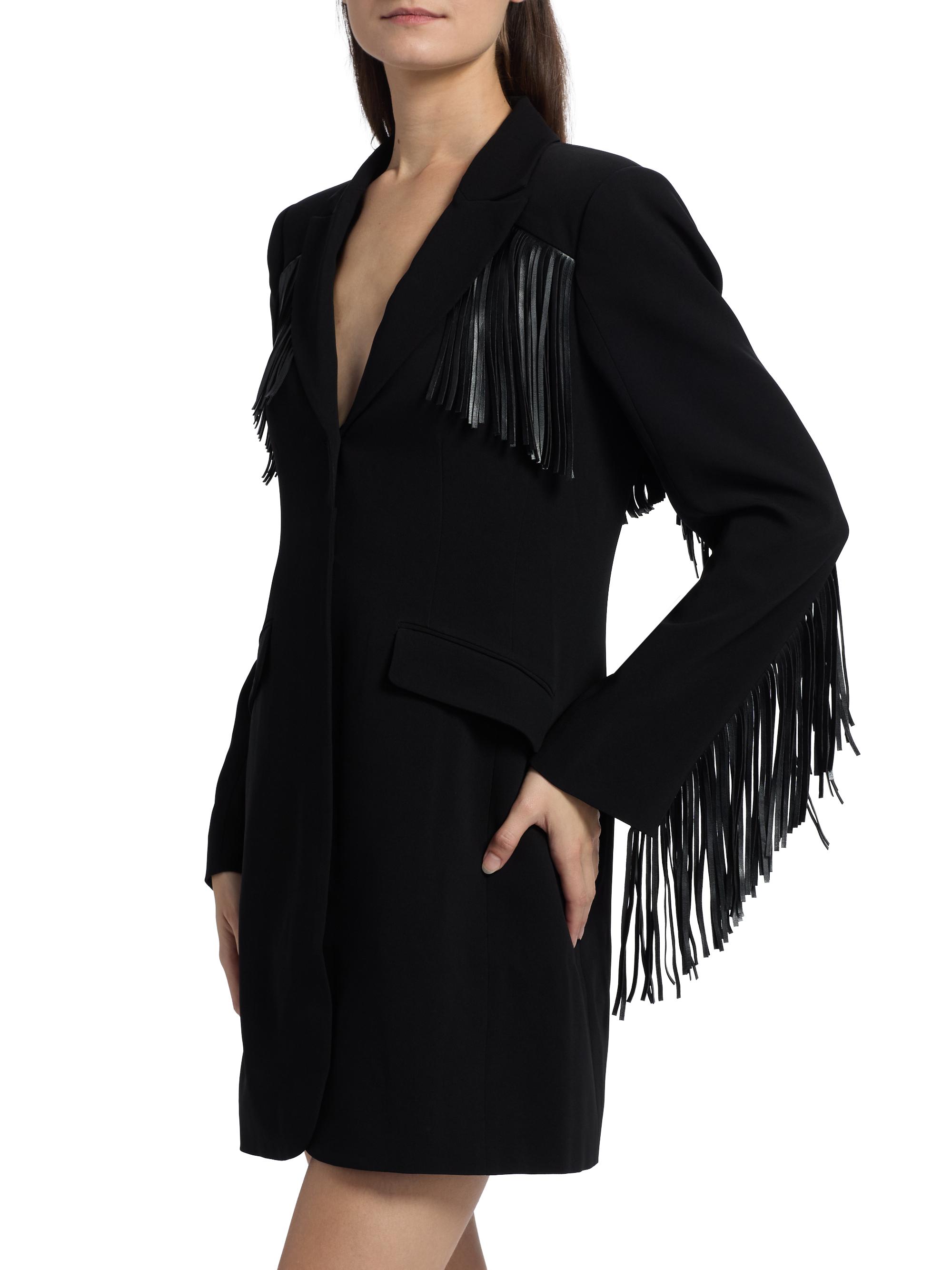 Cinq à Sept Joelette Fringe Blazer Minidress | Saks Fifth Avenue