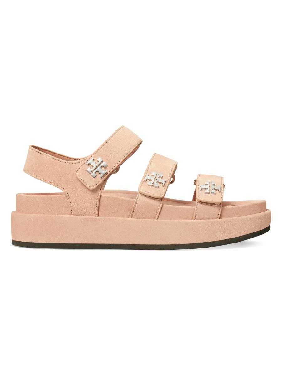 Tory Burch Kira Triple Strap Suede Sandals | Saks Fifth Avenue