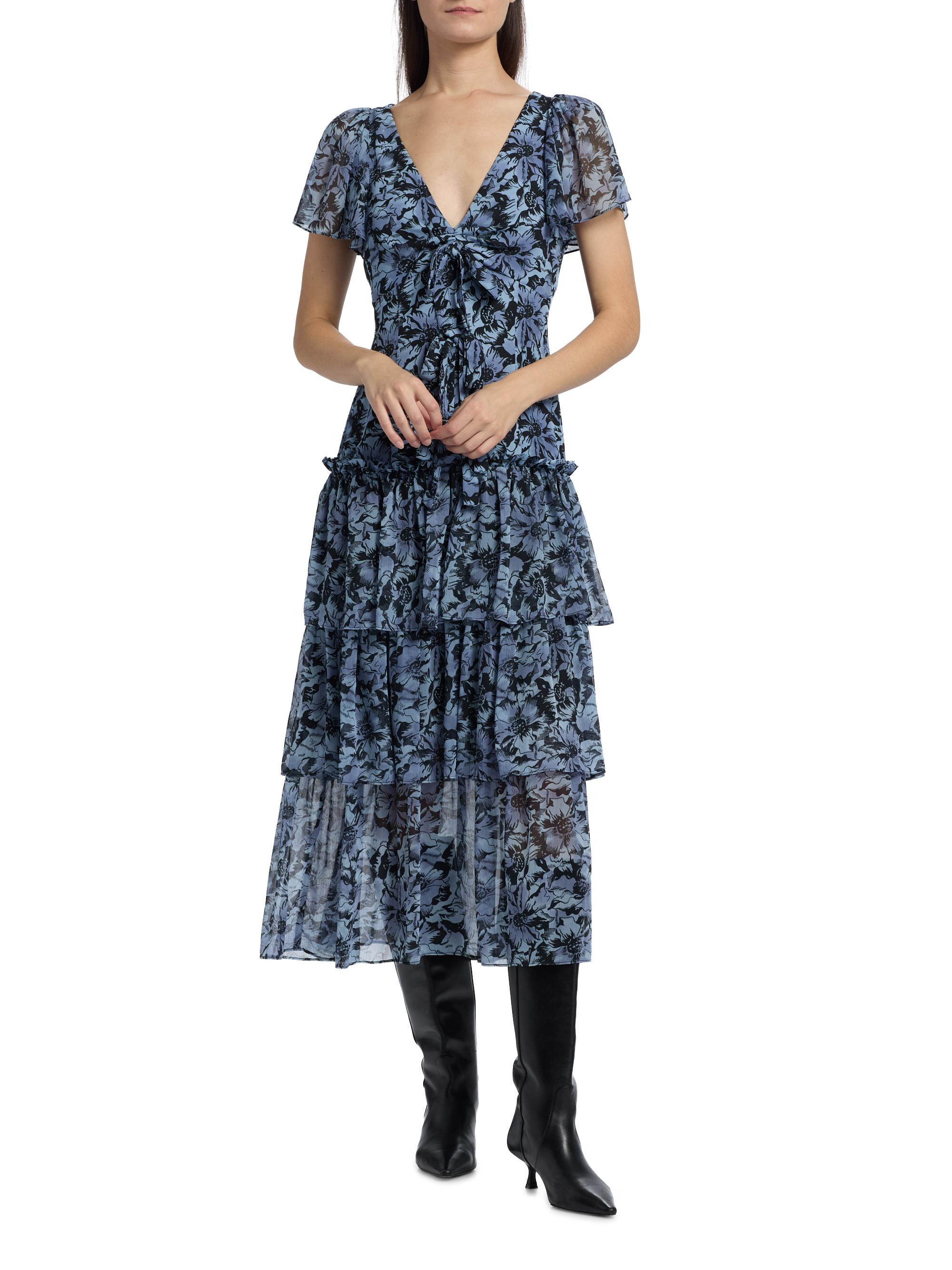 Cinq à Sept Grizzo Graphic Cosmos Midi-Dress | Saks Fifth Avenue