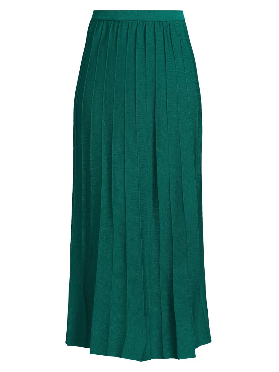 Ming Wang Missy Pleated A-Line Maxi Skirt | Saks Fifth Avenue