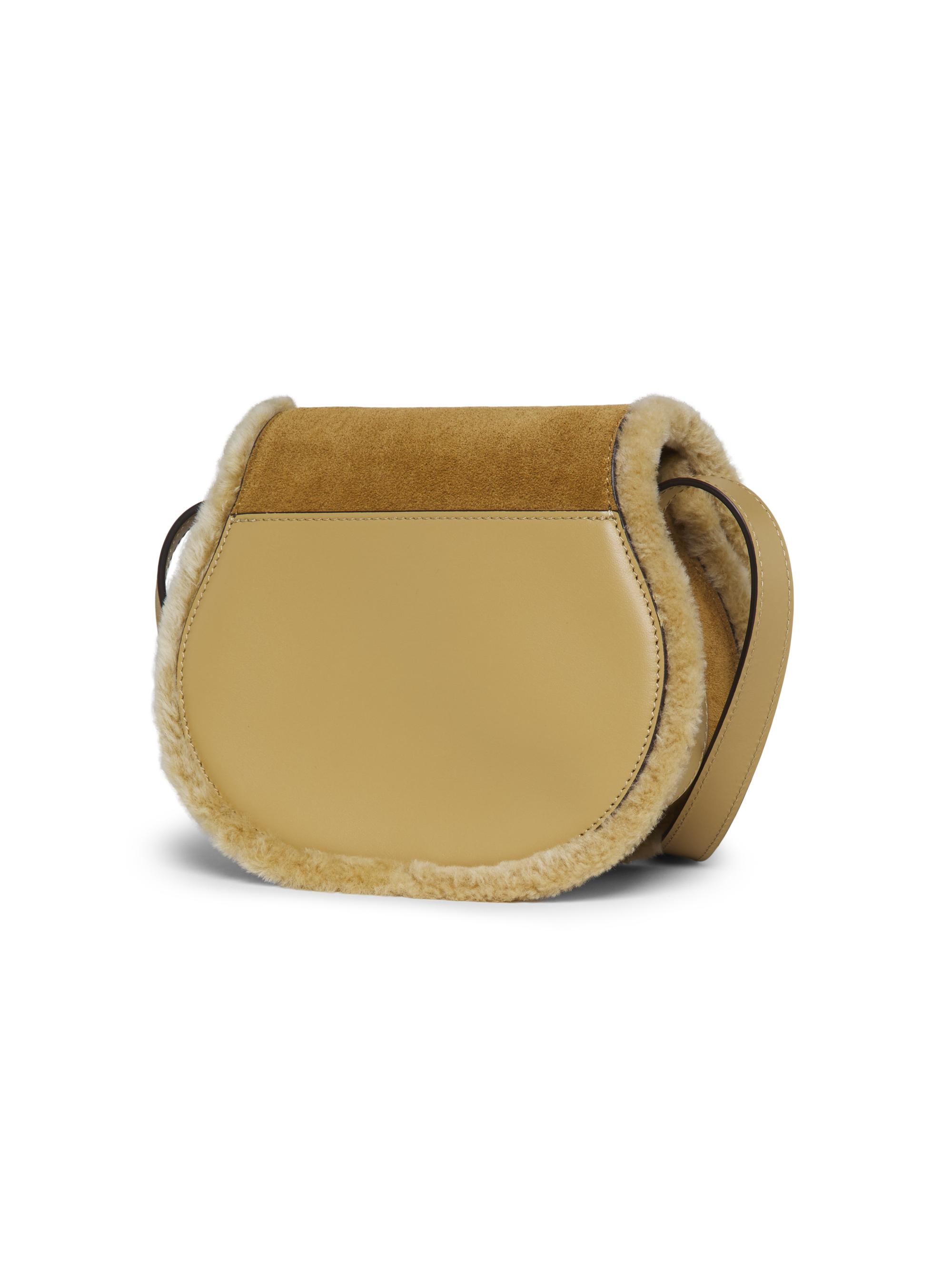 Chloé Small Marcie Shearling-Trimmed Suede Saddle Bag | Saks Fifth Avenue