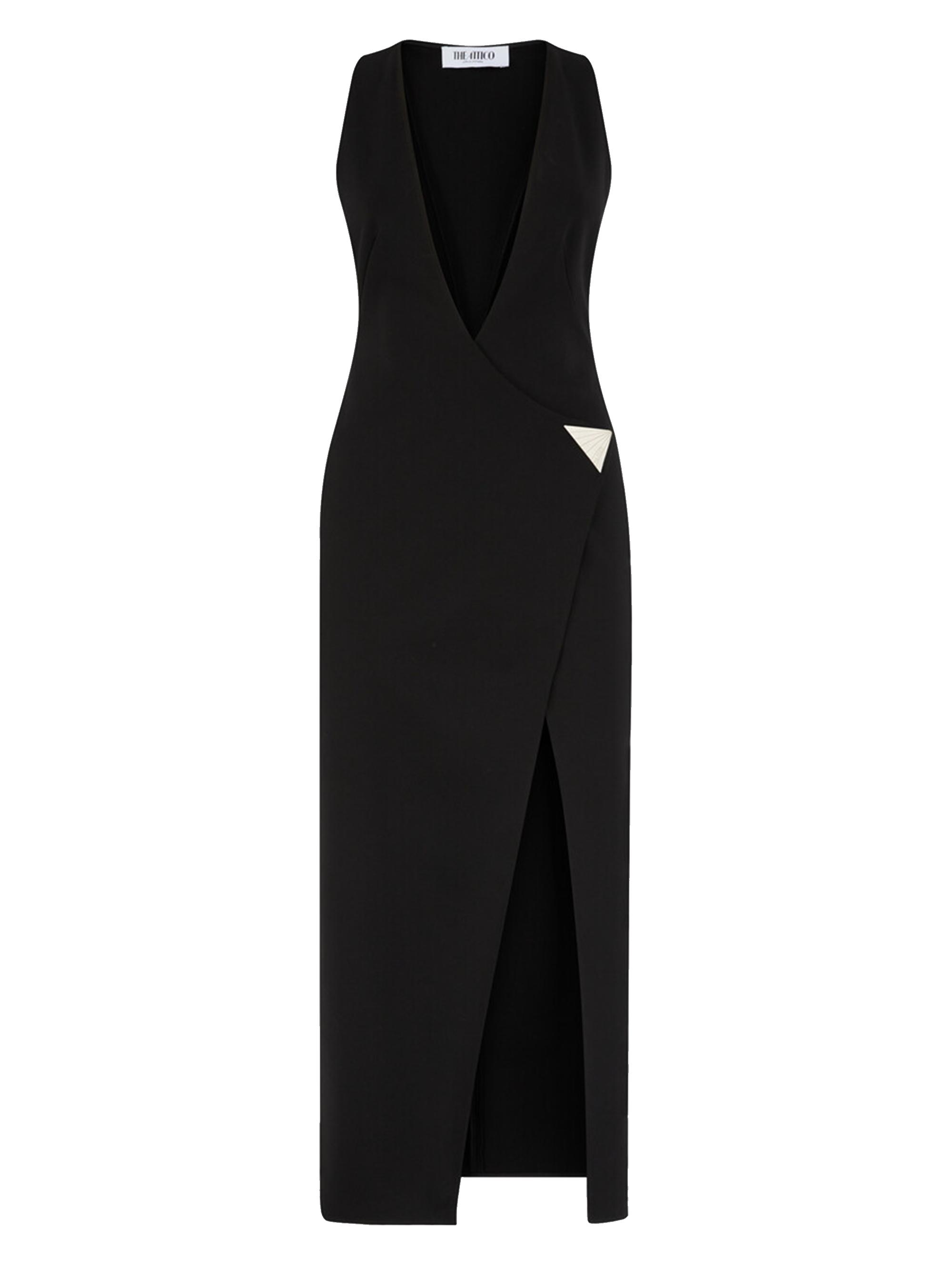The Attico Wrap-Style Maxi Dress | Saks Fifth Avenue