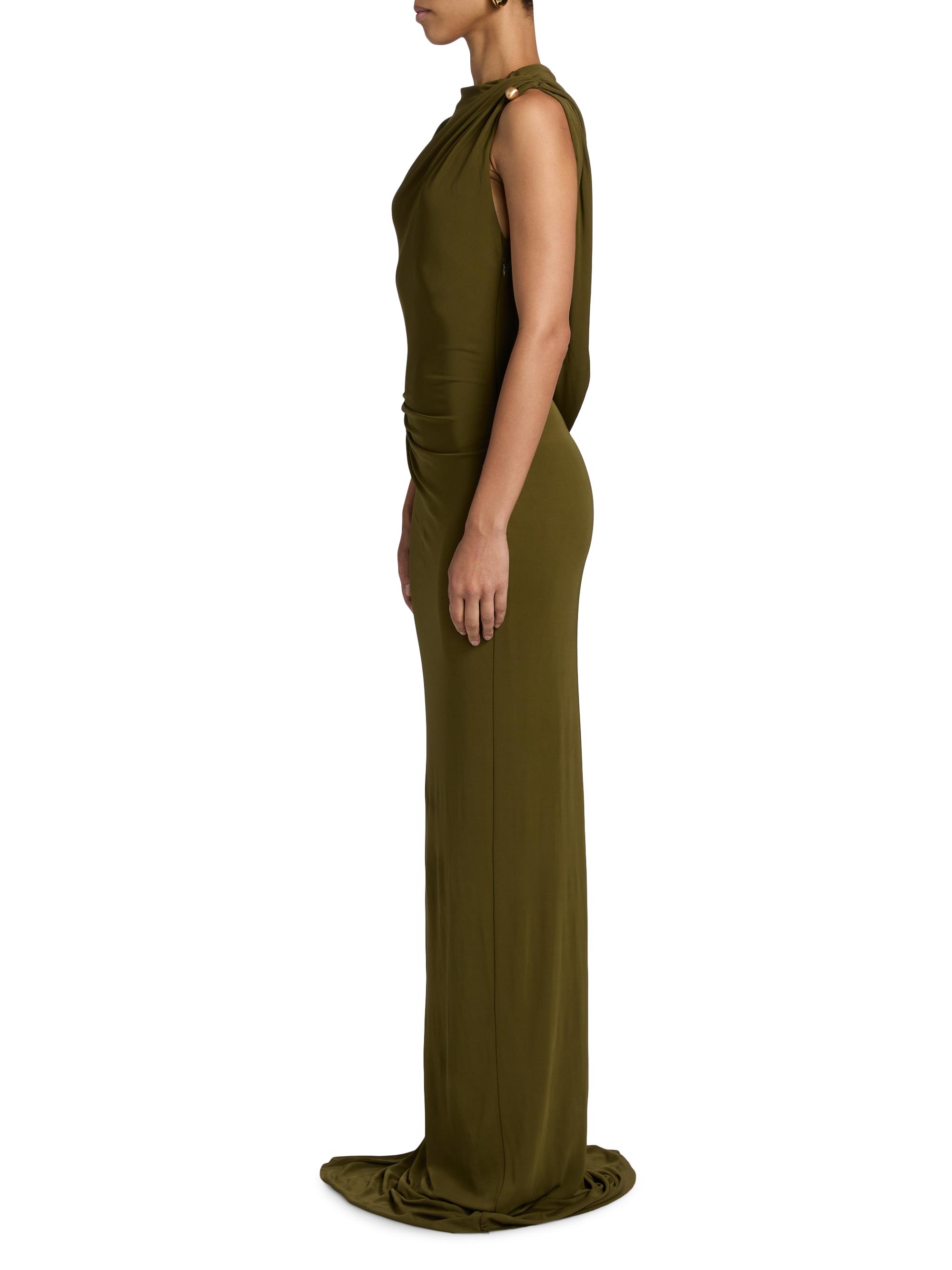 Cult Gaia Izola Pinned Jersey Body-Con Gown | Saks Fifth Avenue