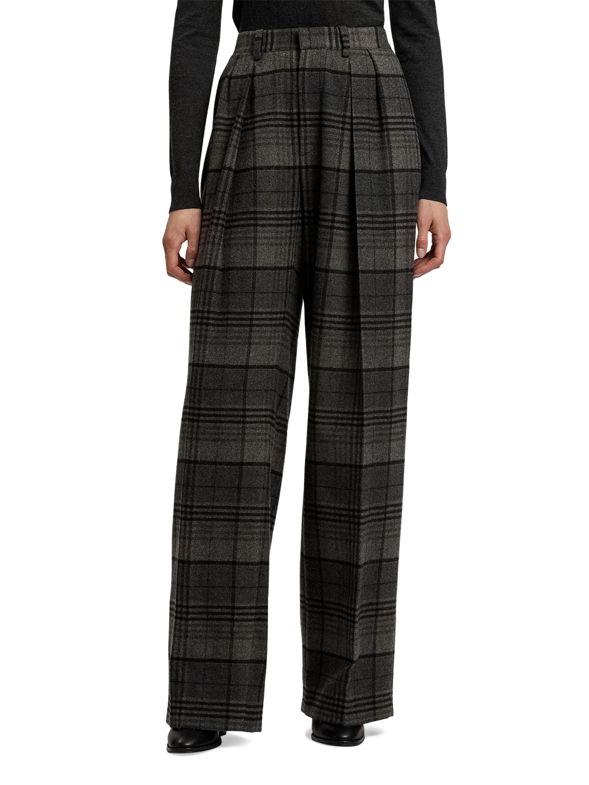 Ralph Lauren Collection Jody Plaid Wool Pants | Saks Fifth Avenue