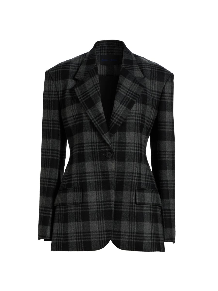 Proenza Schouler Daria Plaid Cotton Blazer | Saks Fifth Avenue
