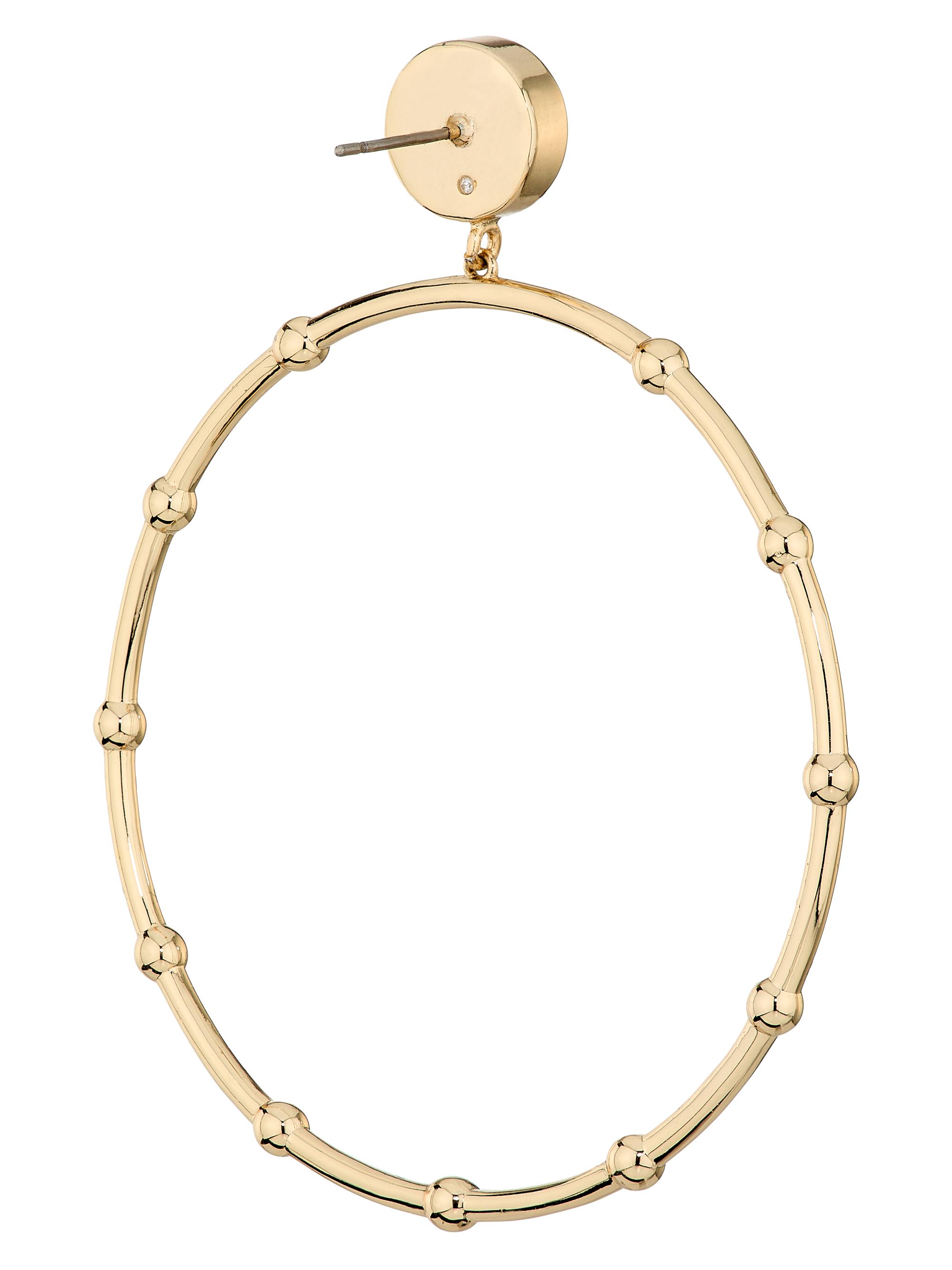Ramy Brook Angely Goldtone & Glass Crystal Hoop Drop Earrings | Saks ...