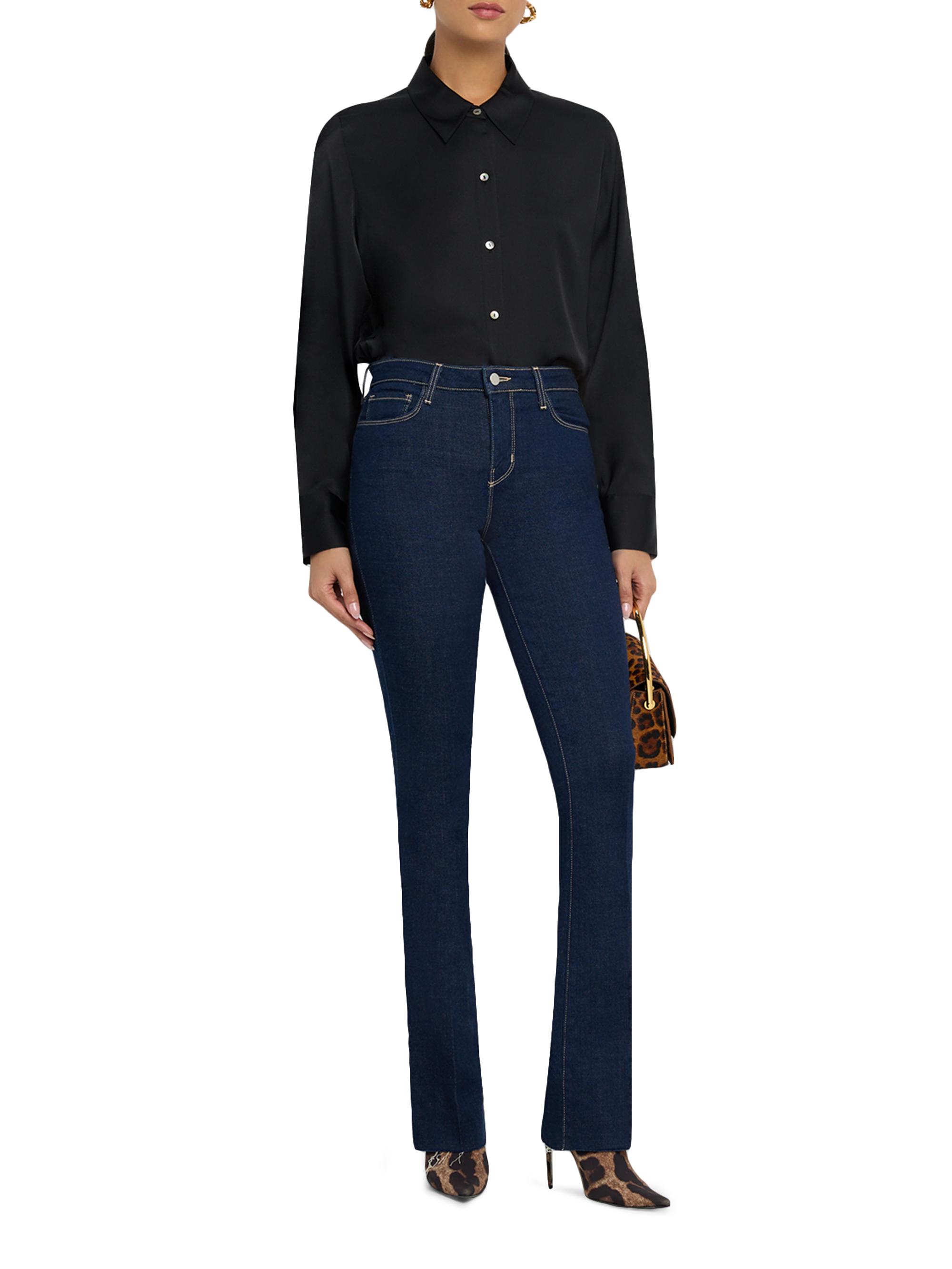 L'AGENCE Ruth High-Rise Stretch Straight-Leg Jeans | Saks Fifth Avenue