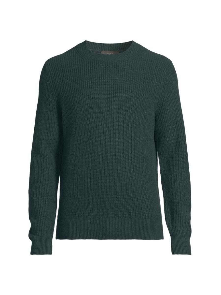 Vince Shaker Wool-Cashmere Crewneck Sweater | Saks Fifth Avenue