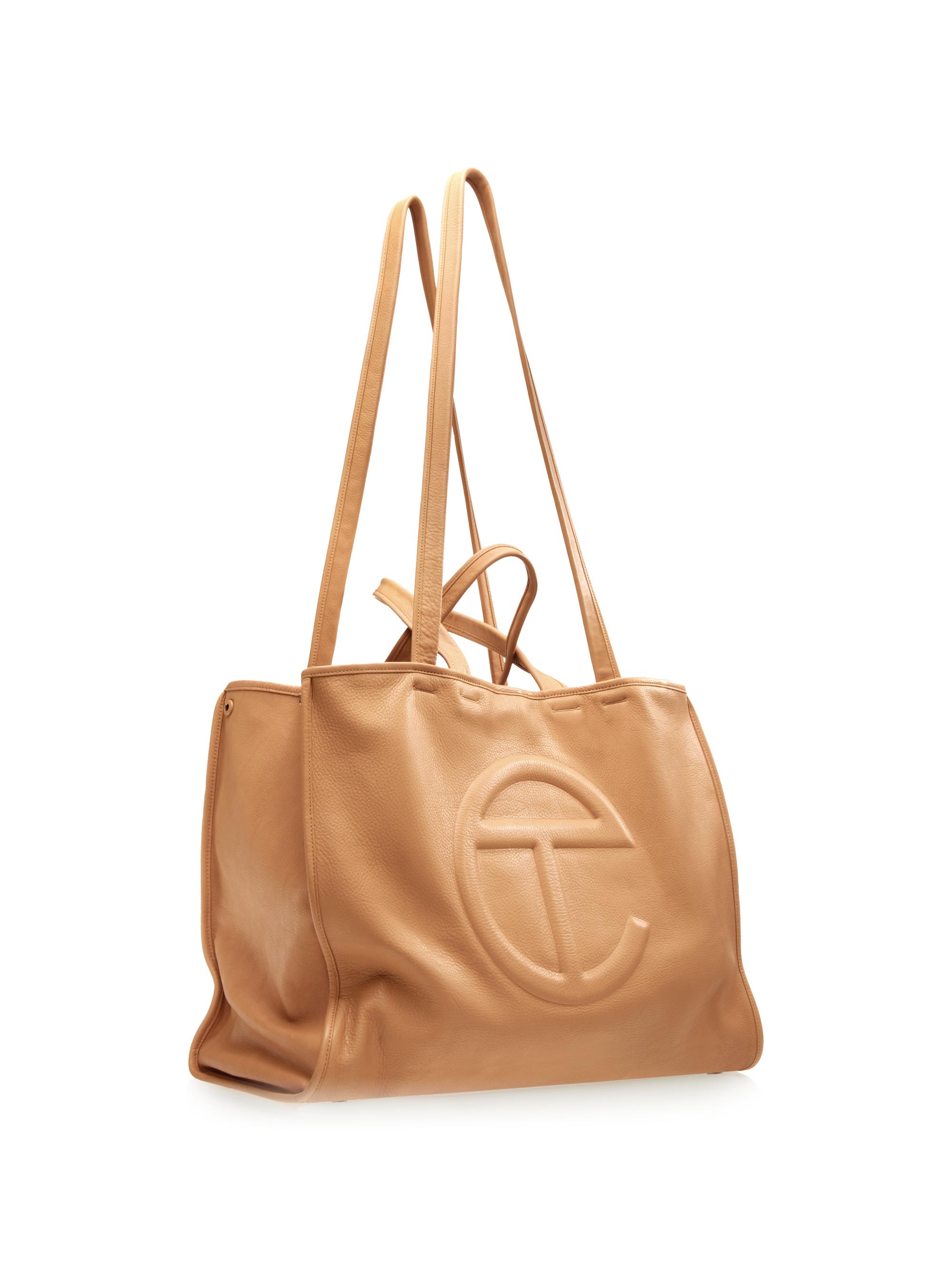 TELFAR Large Carry Logo Leather Bag | Saks Fifth Avenue