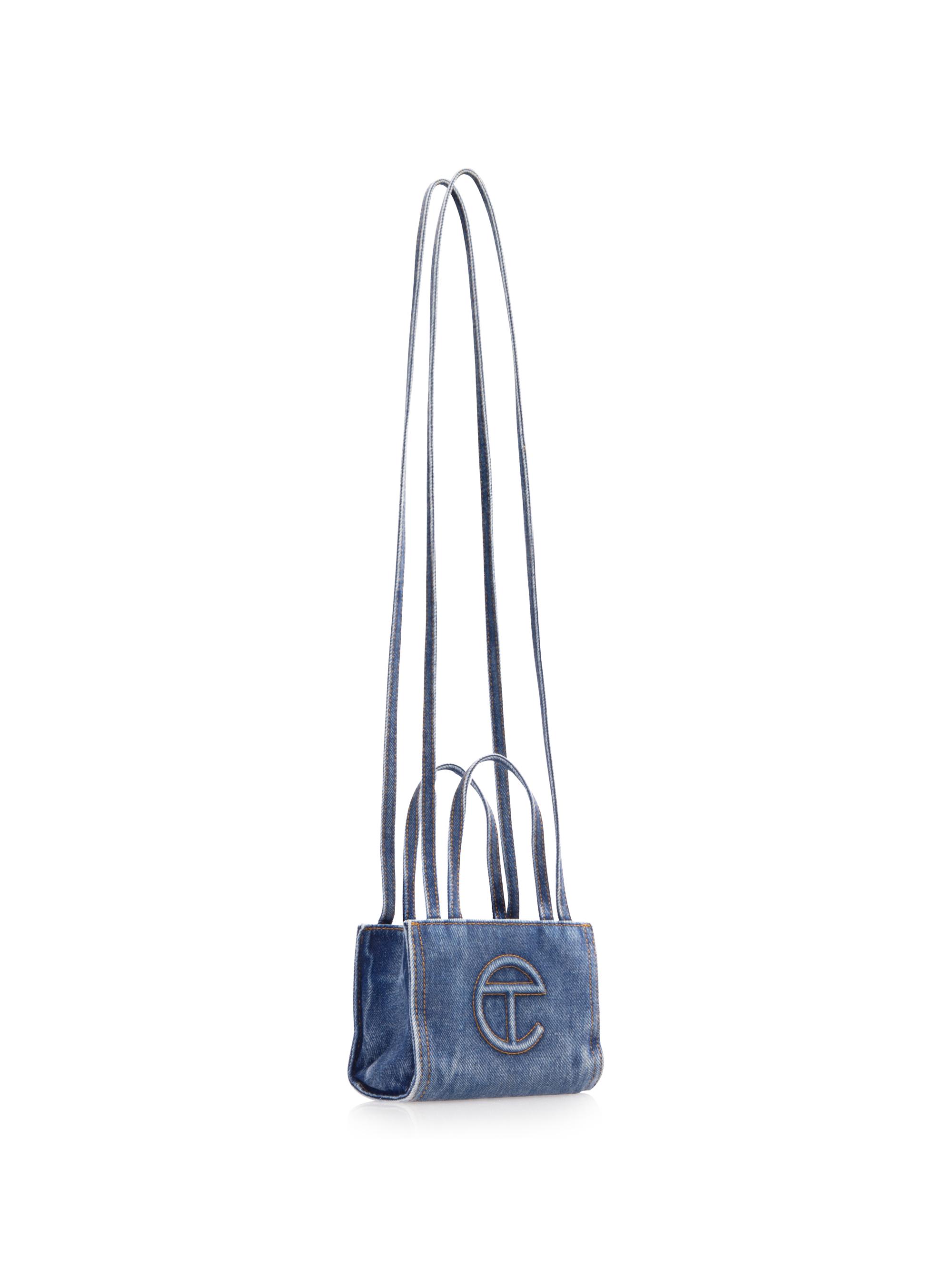 TELFAR Small Denim Shopper Tote Bag | Saks Fifth Avenue