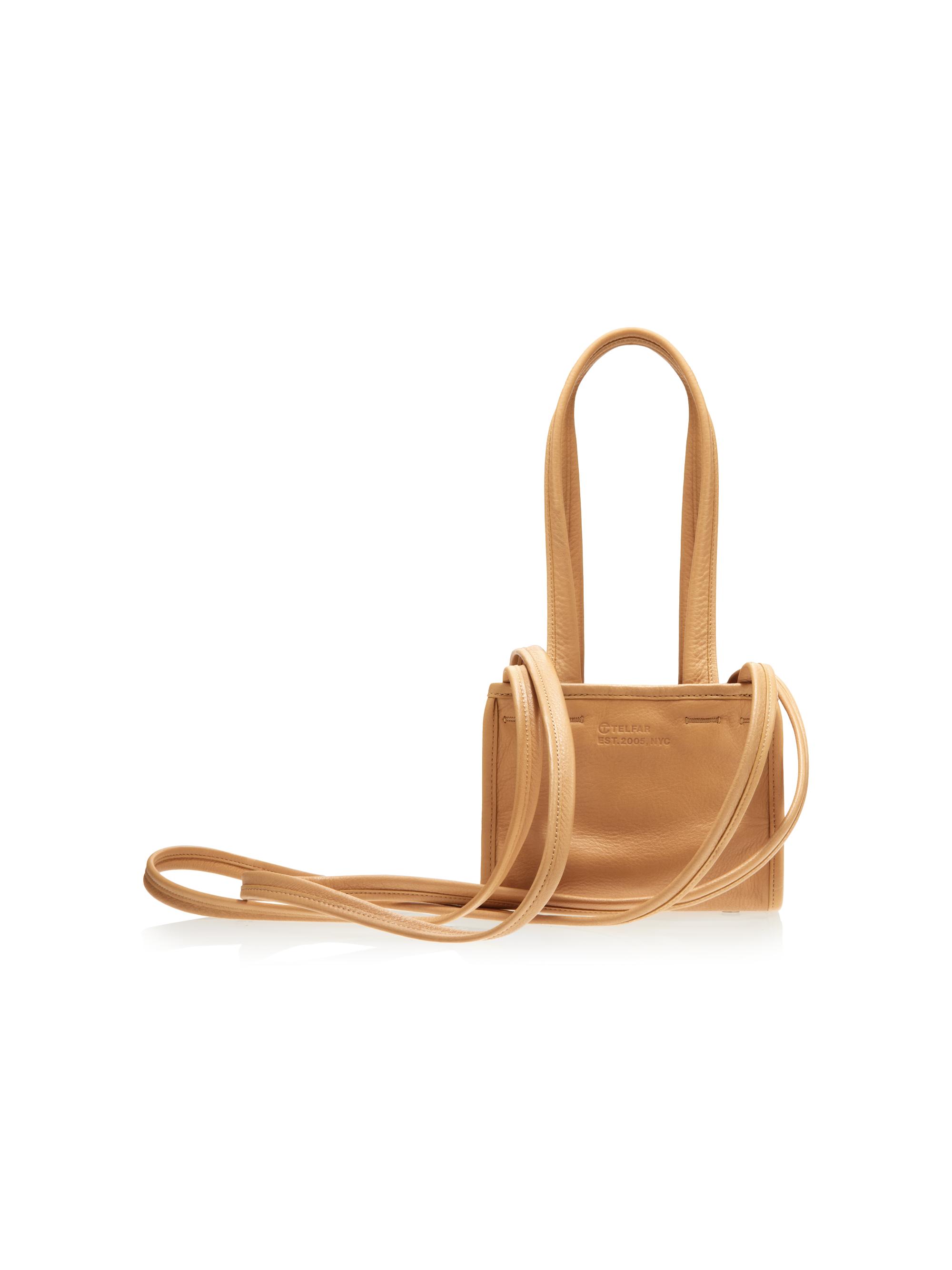 TELFAR Small Carry Logo Leather Bag | Saks Fifth Avenue