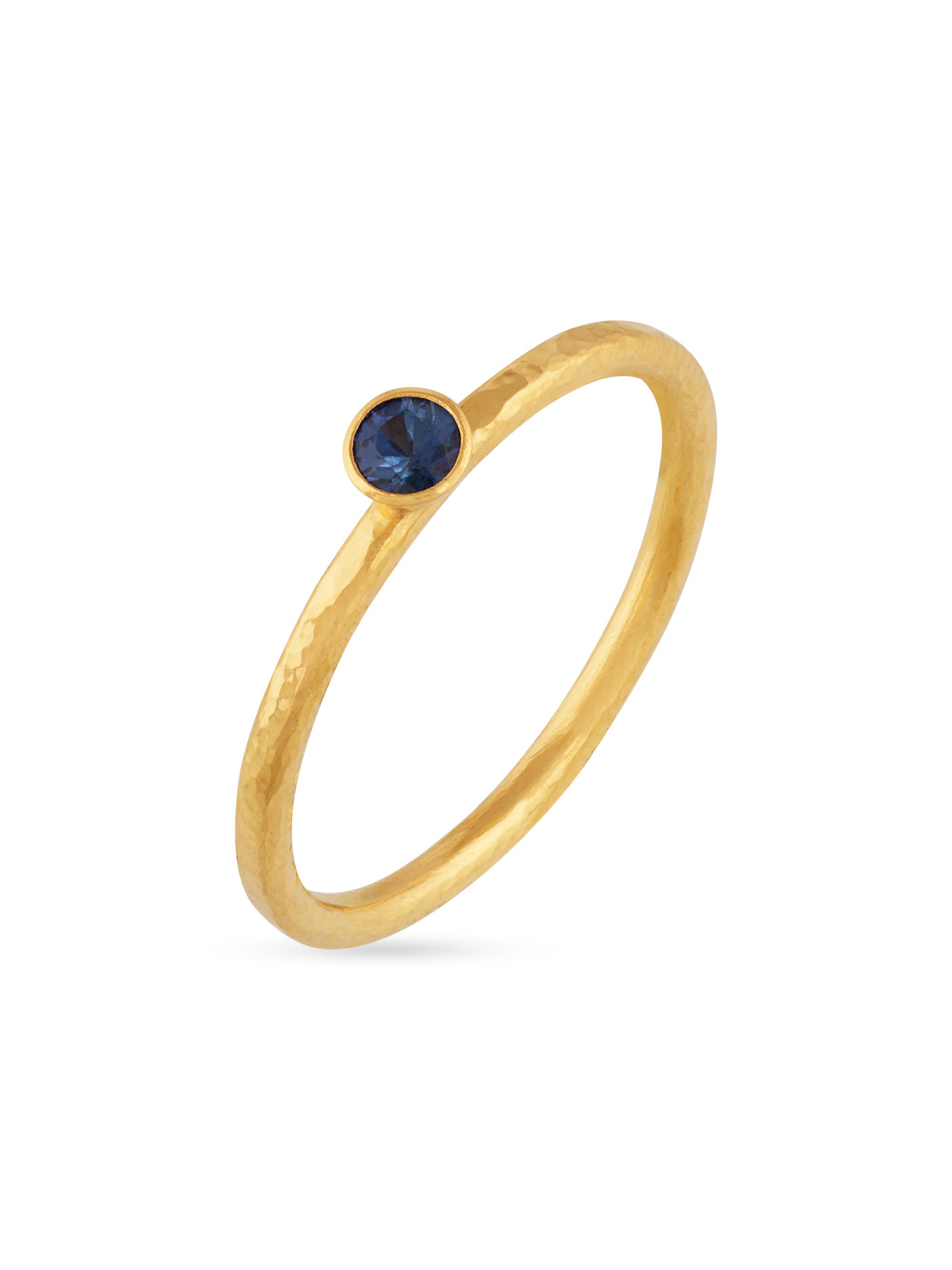 Gurhan Prism 22K Yellow Gold & Blue Sapphire Stacking Ring | Saks Fifth ...
