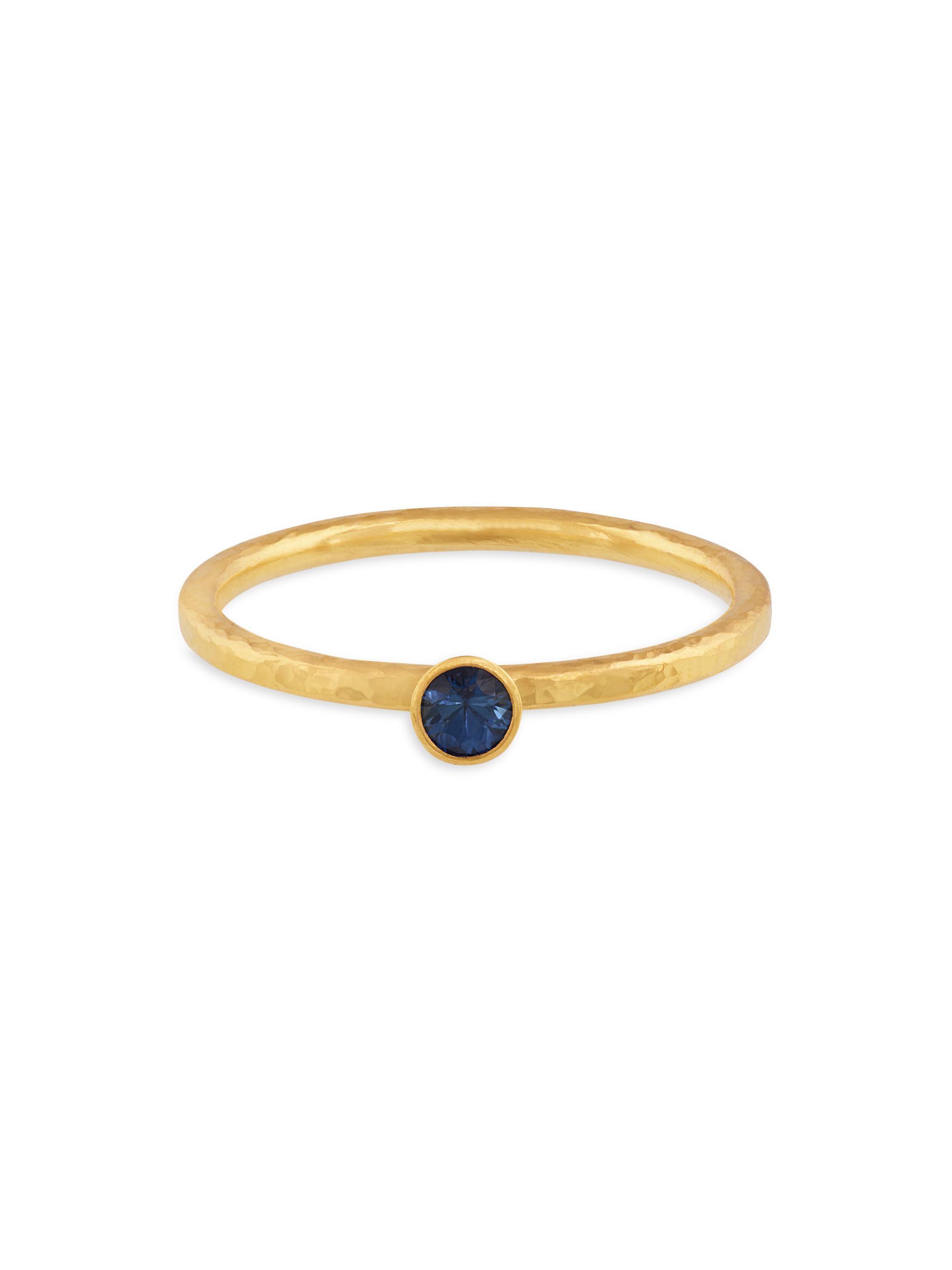Gurhan Prism 22K Yellow Gold & Blue Sapphire Stacking Ring | Saks Fifth ...