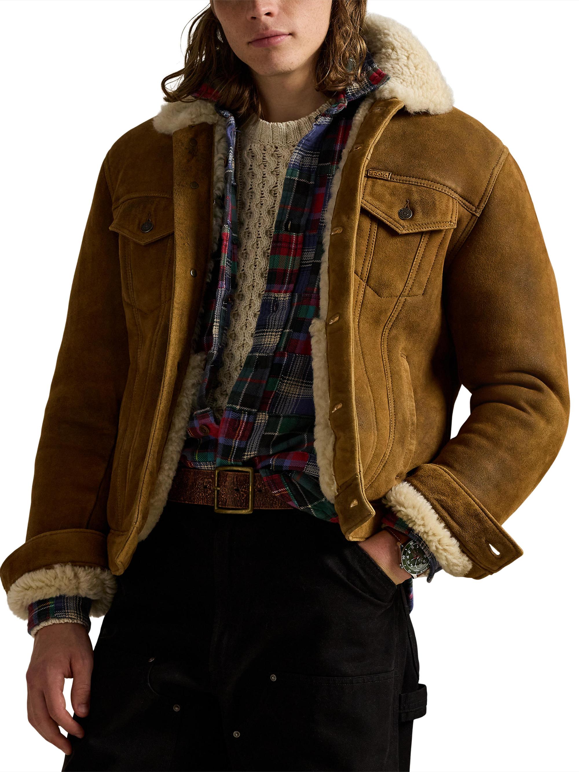 Polo Ralph Lauren Merino Shearling Button-Down Jacket | Saks Fifth Avenue