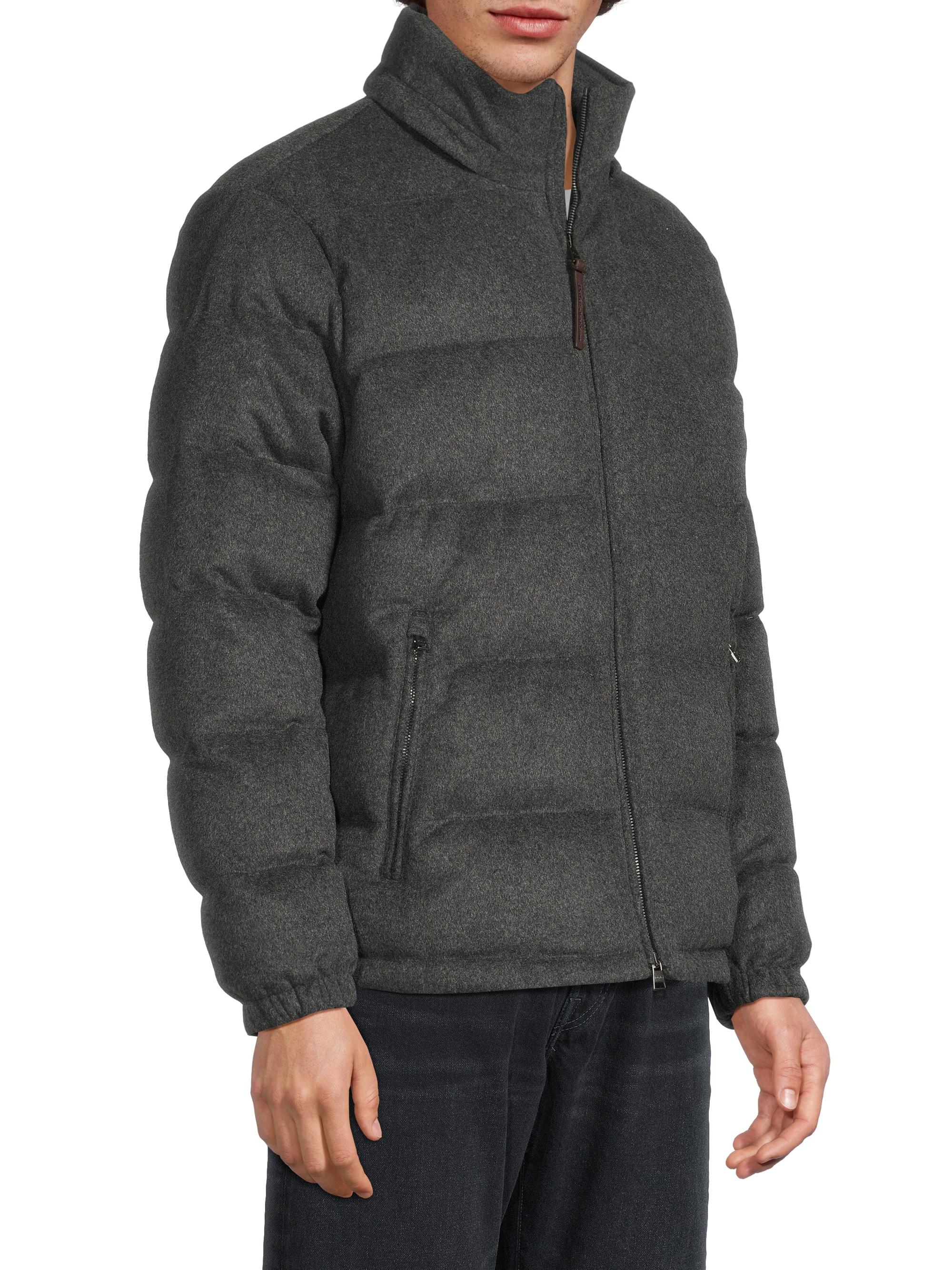 Polo Ralph Lauren Brushed Wool-Blend Puffer Jacket | Saks Fifth Avenue