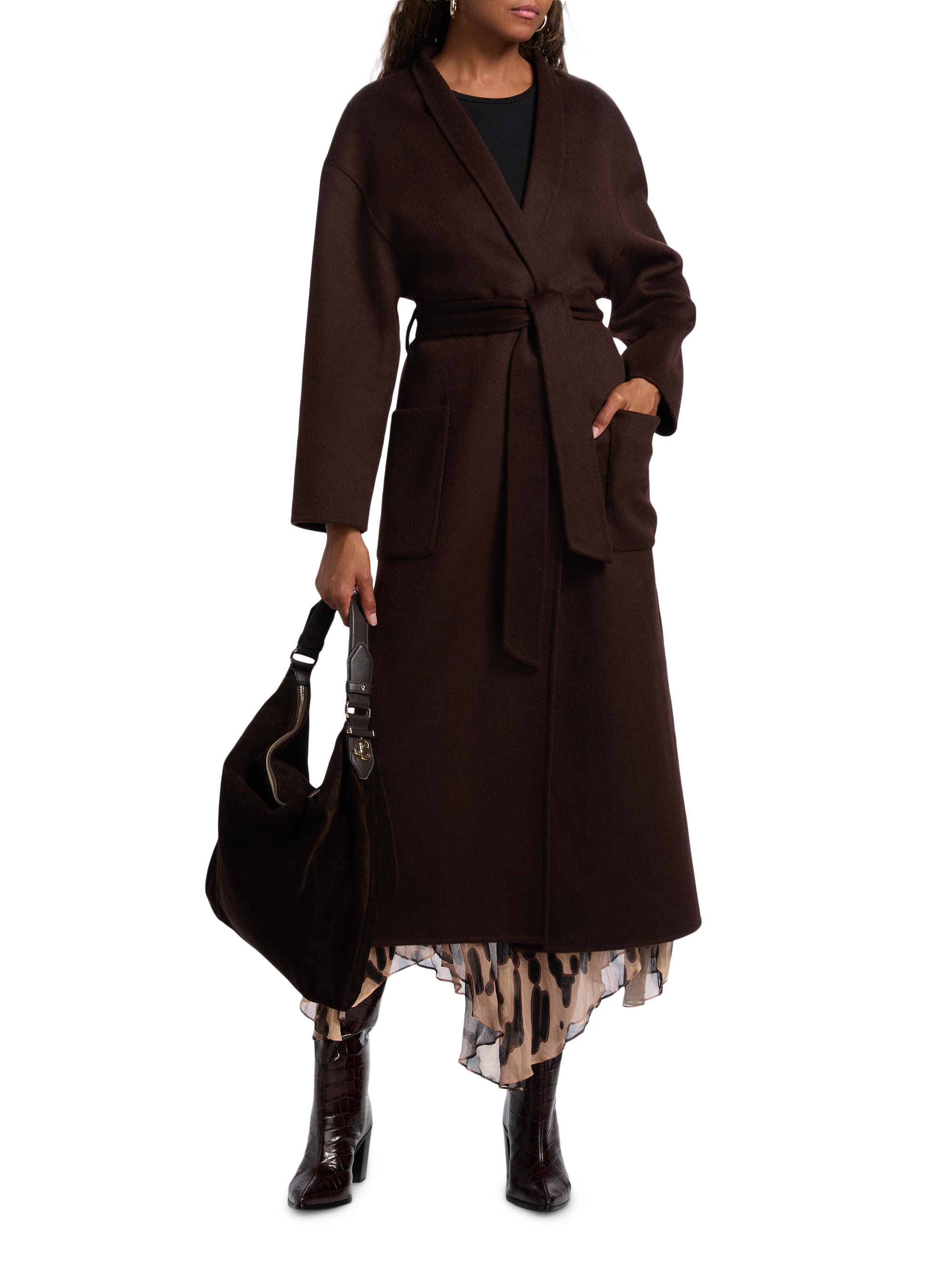 ba&sh Kate Wrap Wool-Blend Coat | Saks Fifth Avenue