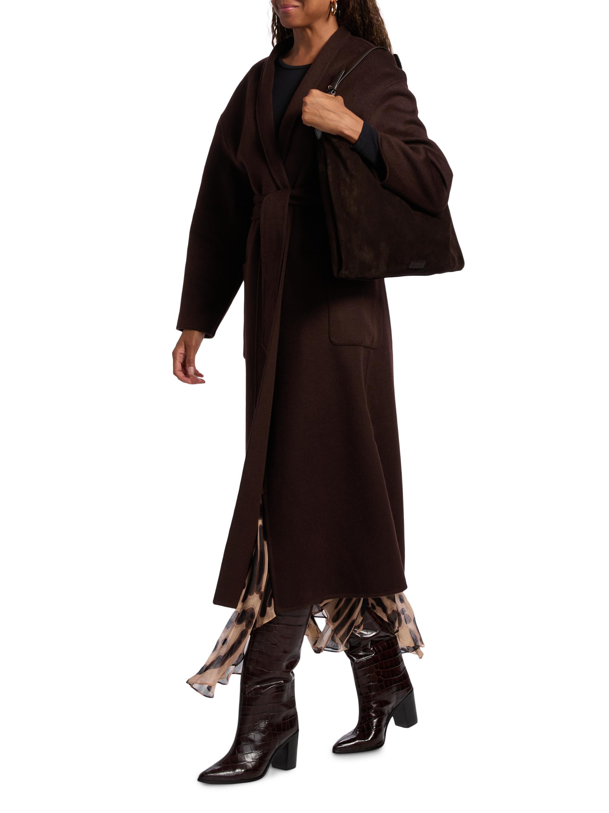 ba&sh Kate Wrap Wool-Blend Coat | Saks Fifth Avenue