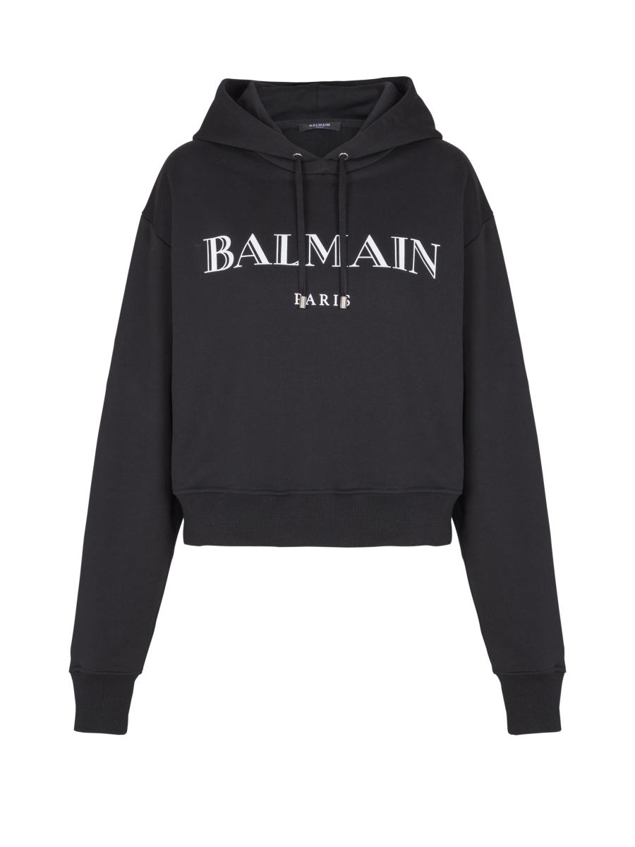 Balmain Logo Graphic Hoodie | Saks Fifth Avenue
