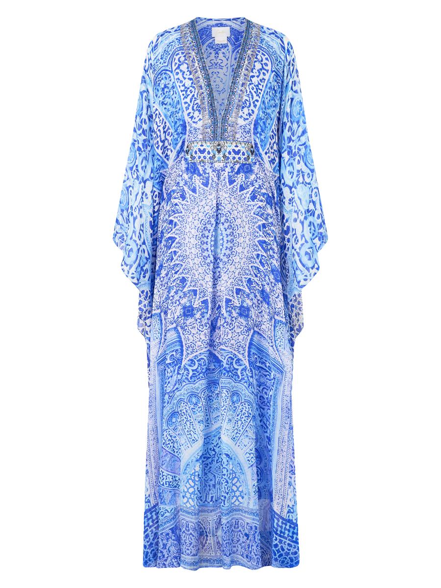 Camilla Printed Silk Maxi Caftan | Saks Fifth Avenue