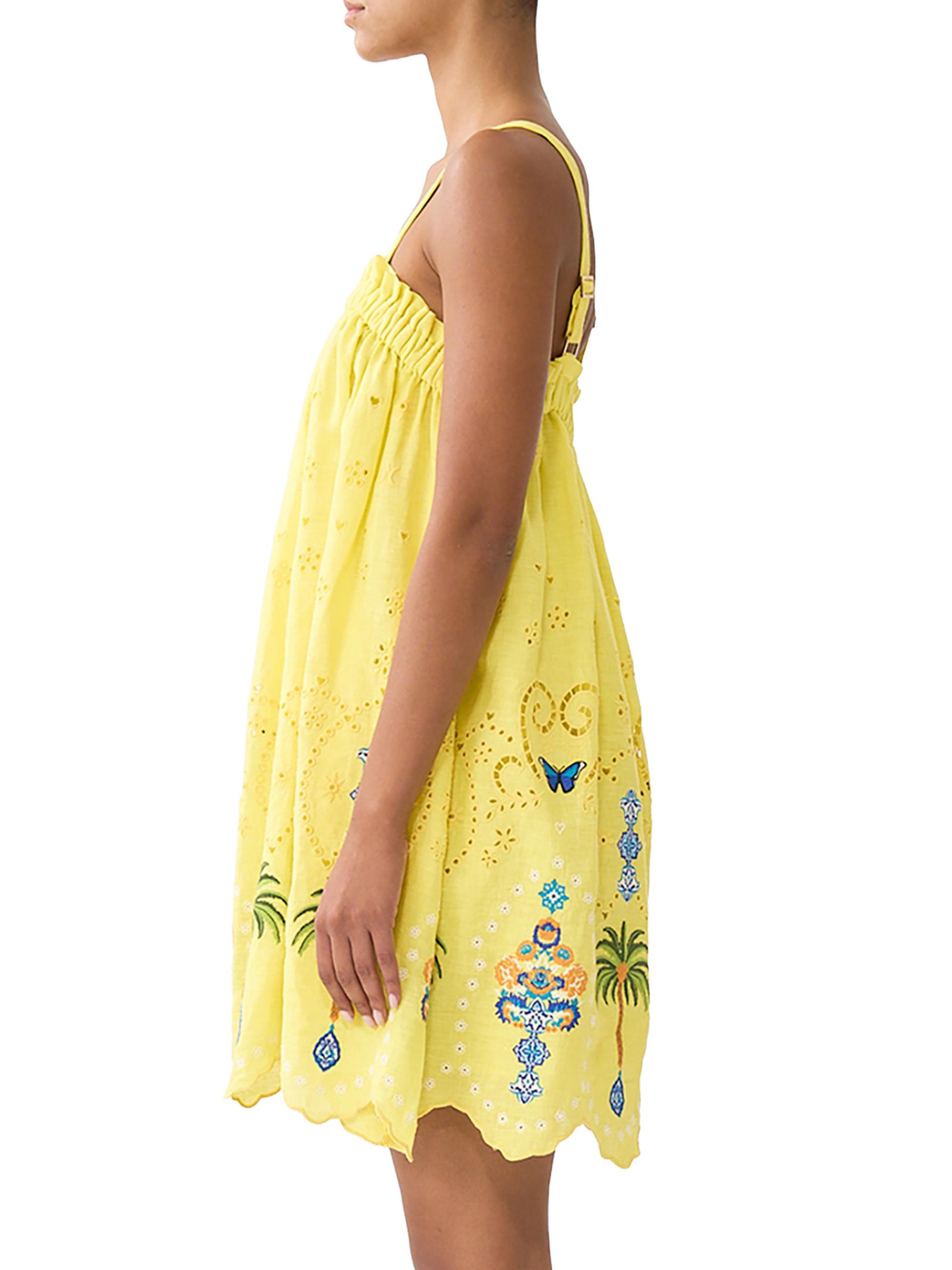 Camilla Printed Eyelet Linen Sundress | Saks Fifth Avenue