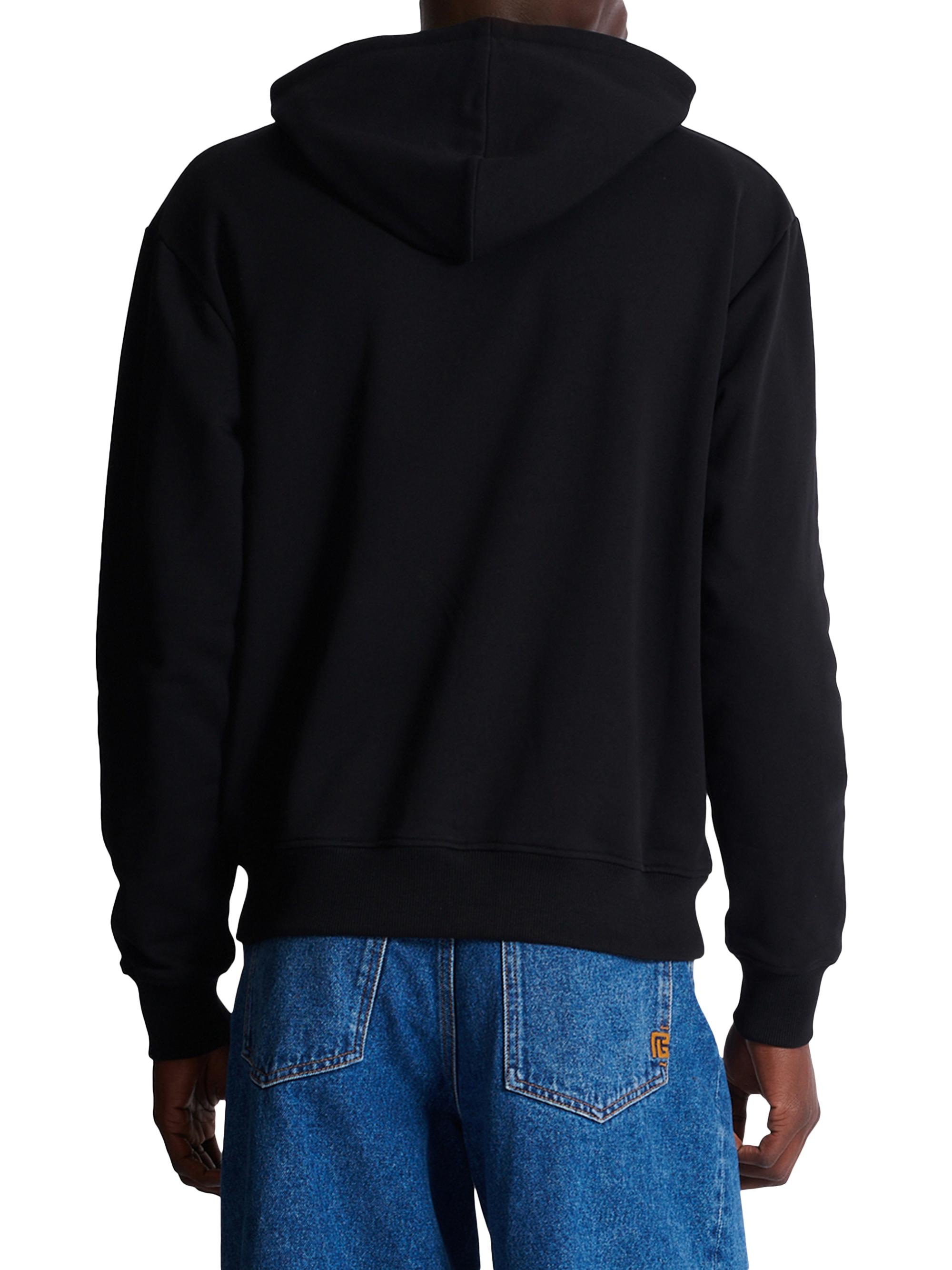 Balmain Logo Script Hoodie | Saks Fifth Avenue