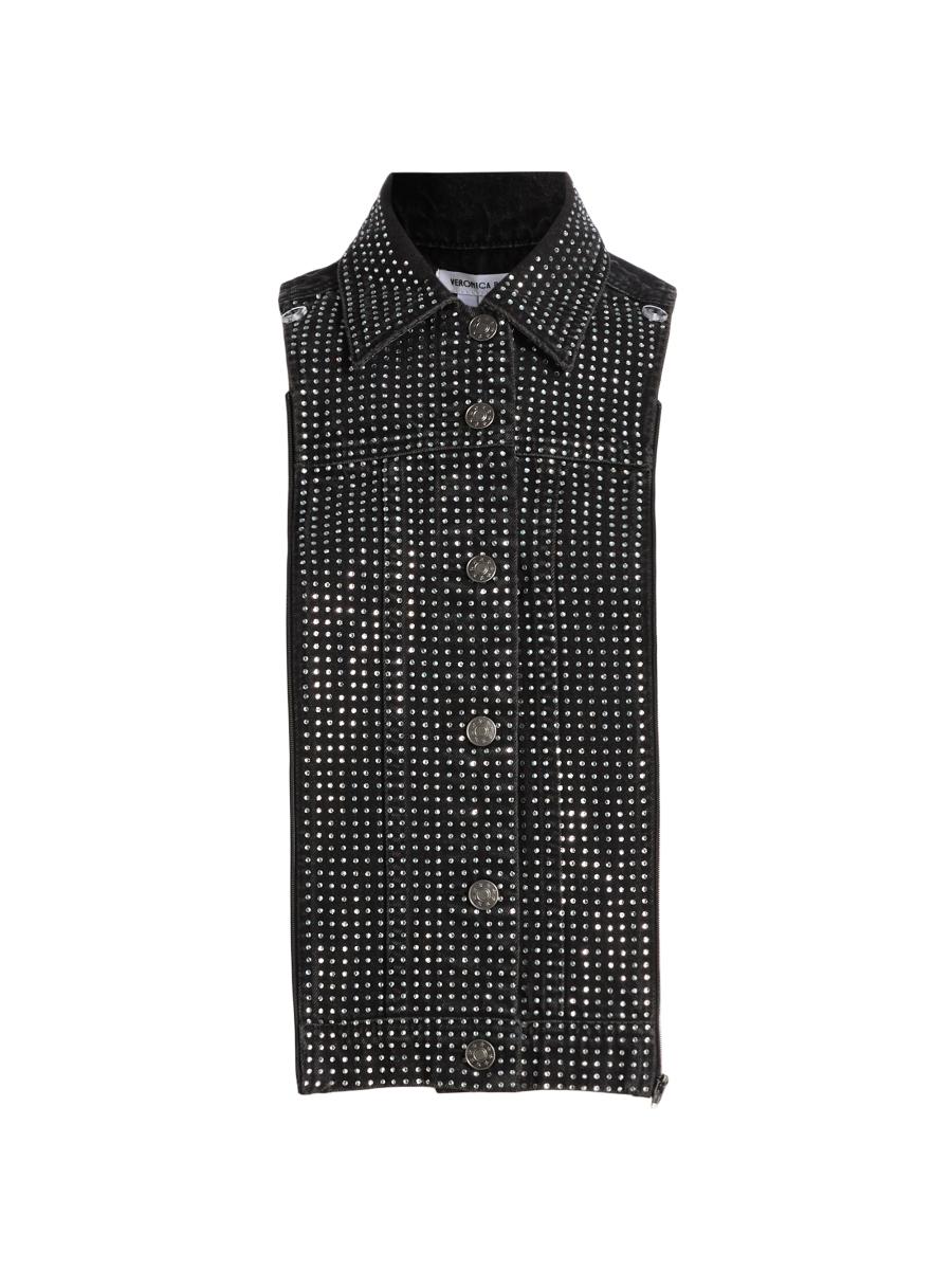 Veronica Beard Slate Embellished Dickey | Saks Fifth Avenue