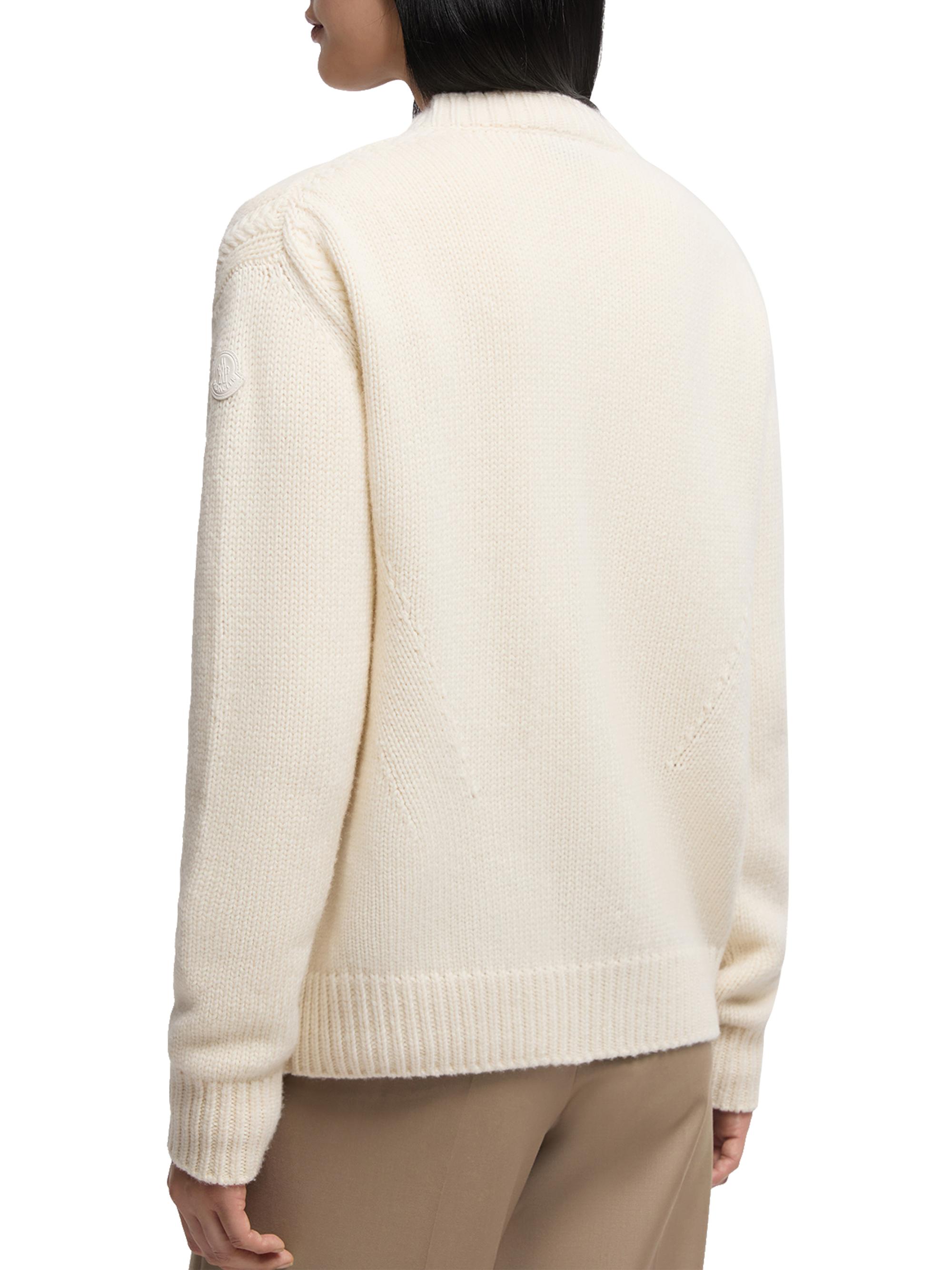 Moncler V-Neck Cardigan in Wool & Cashmere | Saks Fifth Avenue
