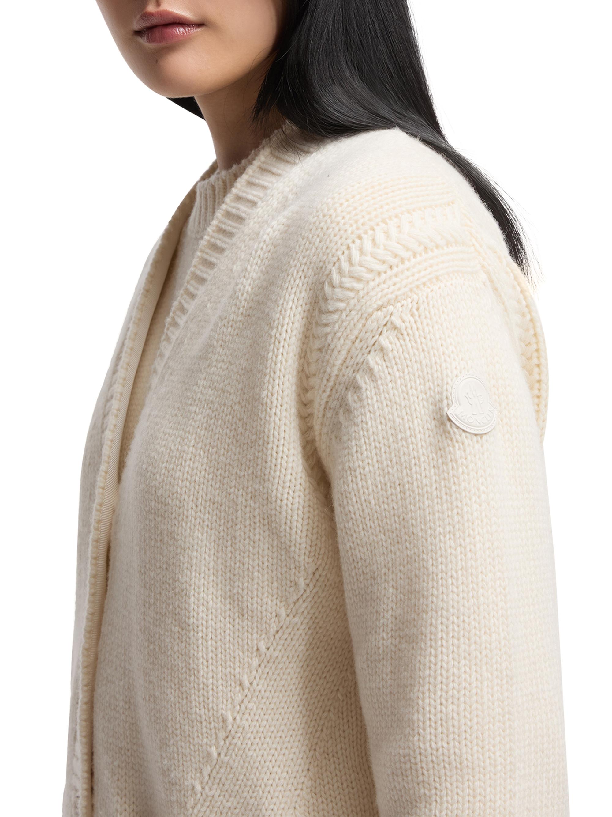 Moncler V-Neck Cardigan in Wool & Cashmere | Saks Fifth Avenue