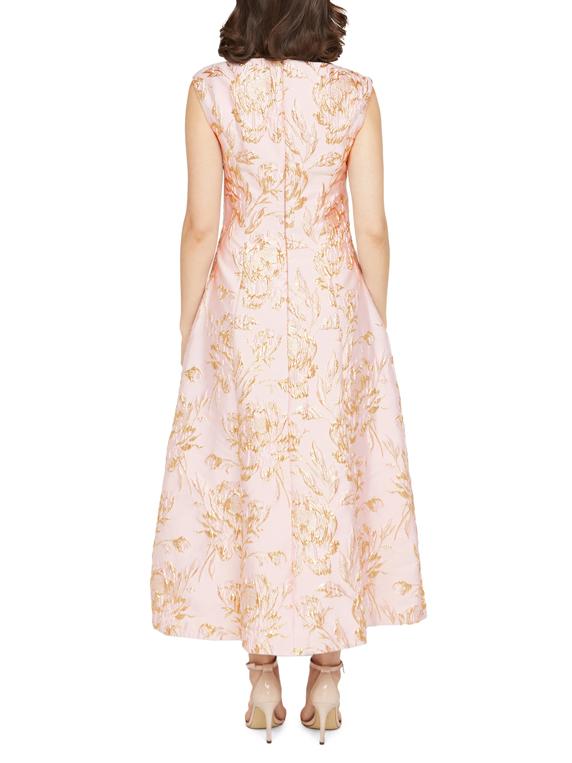 Kay Unger Saylor Rose Jacquard Tea-Length Cocktail Dress | Saks Fifth ...