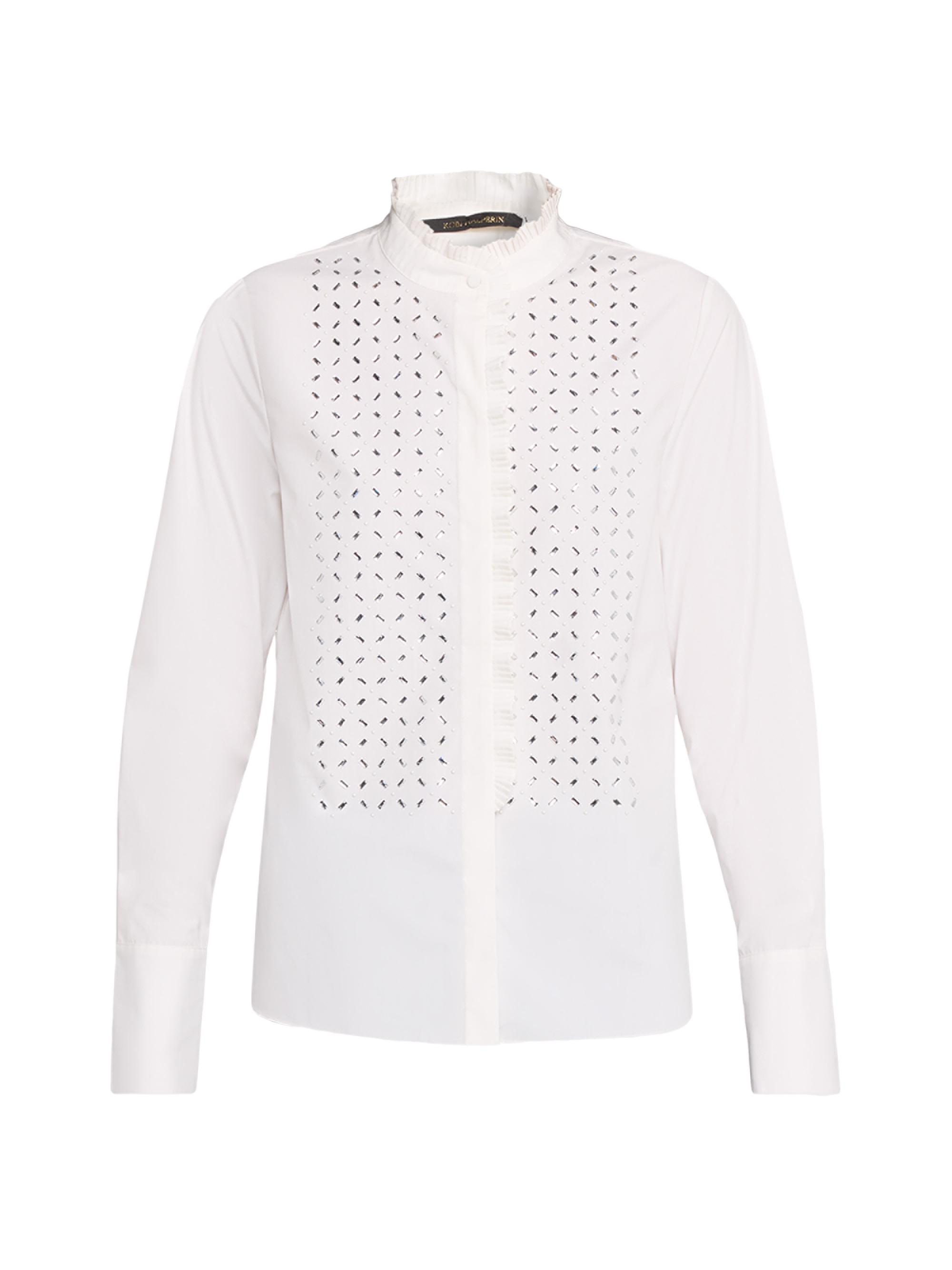 Kobi Halperin Mick Embellished Poplin Blouse | Saks Fifth Avenue