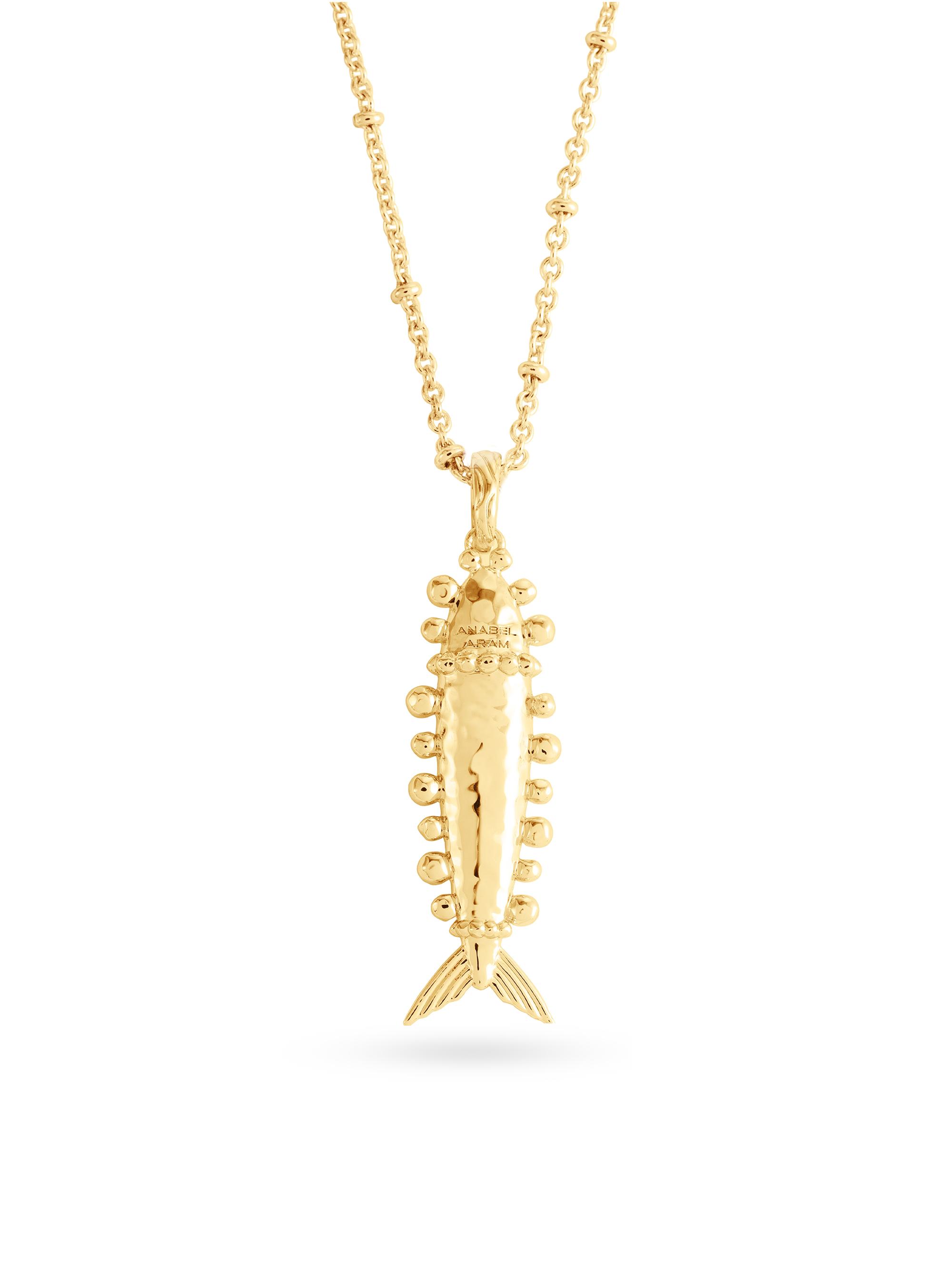 Anabel Aram Milos 18K-Gold-Plated & Enamel Medium Fish Charm | Saks ...