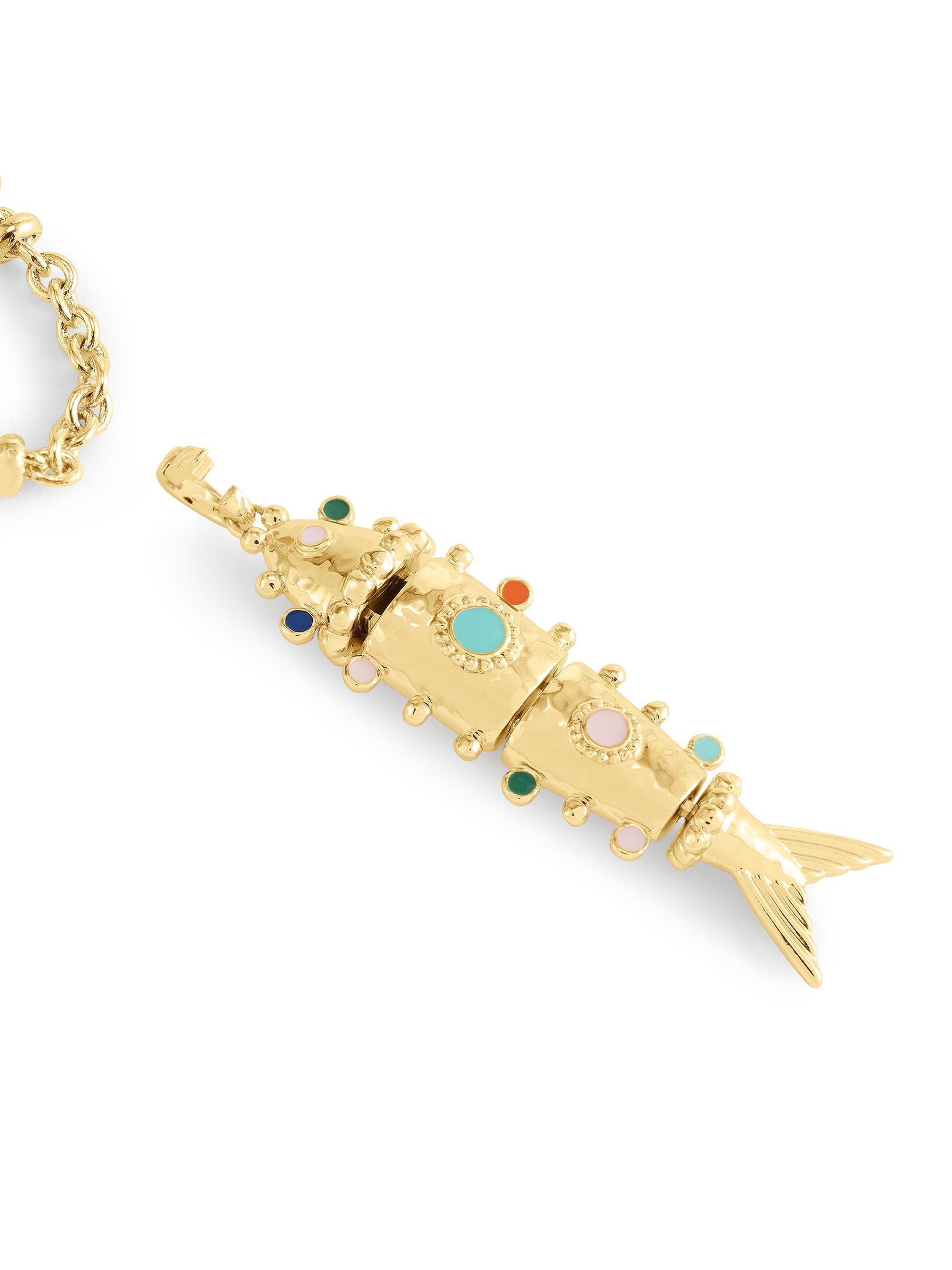 Anabel Aram Milos 18K-Gold-Plated & Enamel Medium Fish Charm | Saks ...