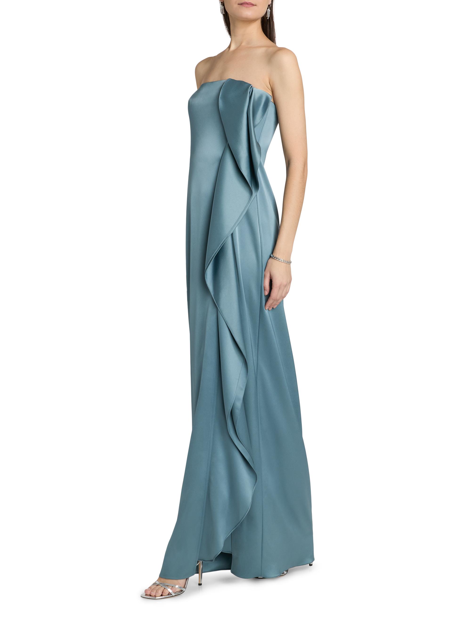 Amsale Satin Draped Strapless Gown | Saks Fifth Avenue
